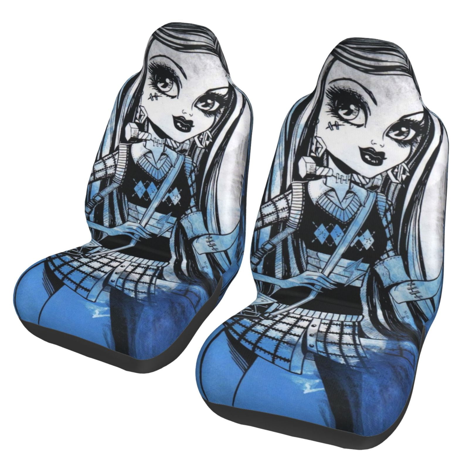 Monster High Car Seat Cover Set of 2 Fashion Stretchy Front Seat ...
