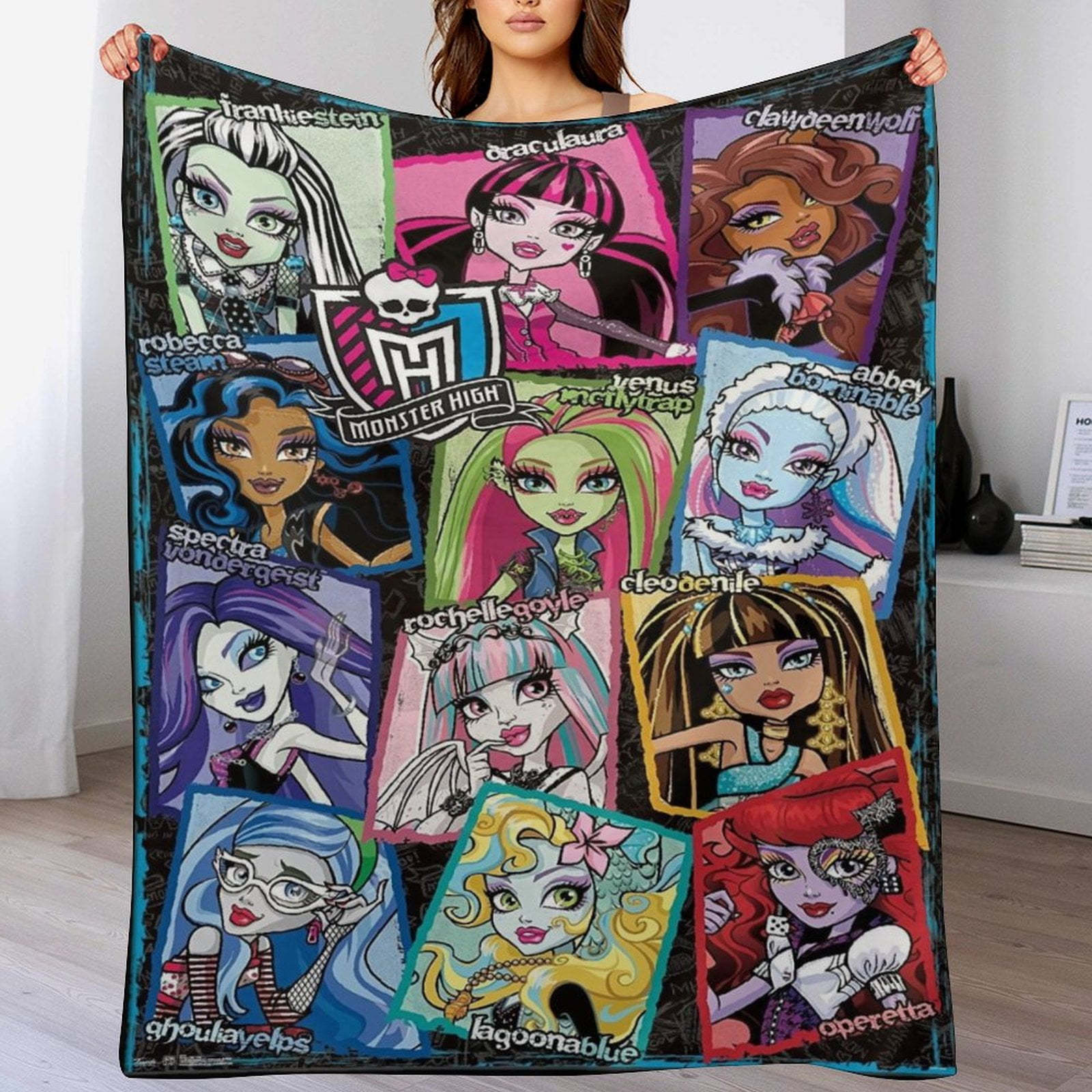 Monster High Cartoon Blanket, Soft and Cozy Plush Flannel All Season ...