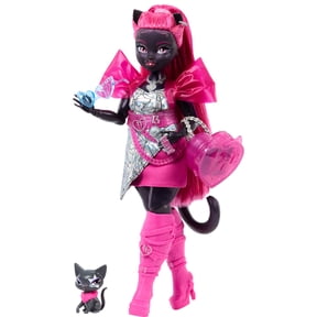 Monster High Neon Frights Ghoulia Yelps Doll with Glow-in-the-Dark ...