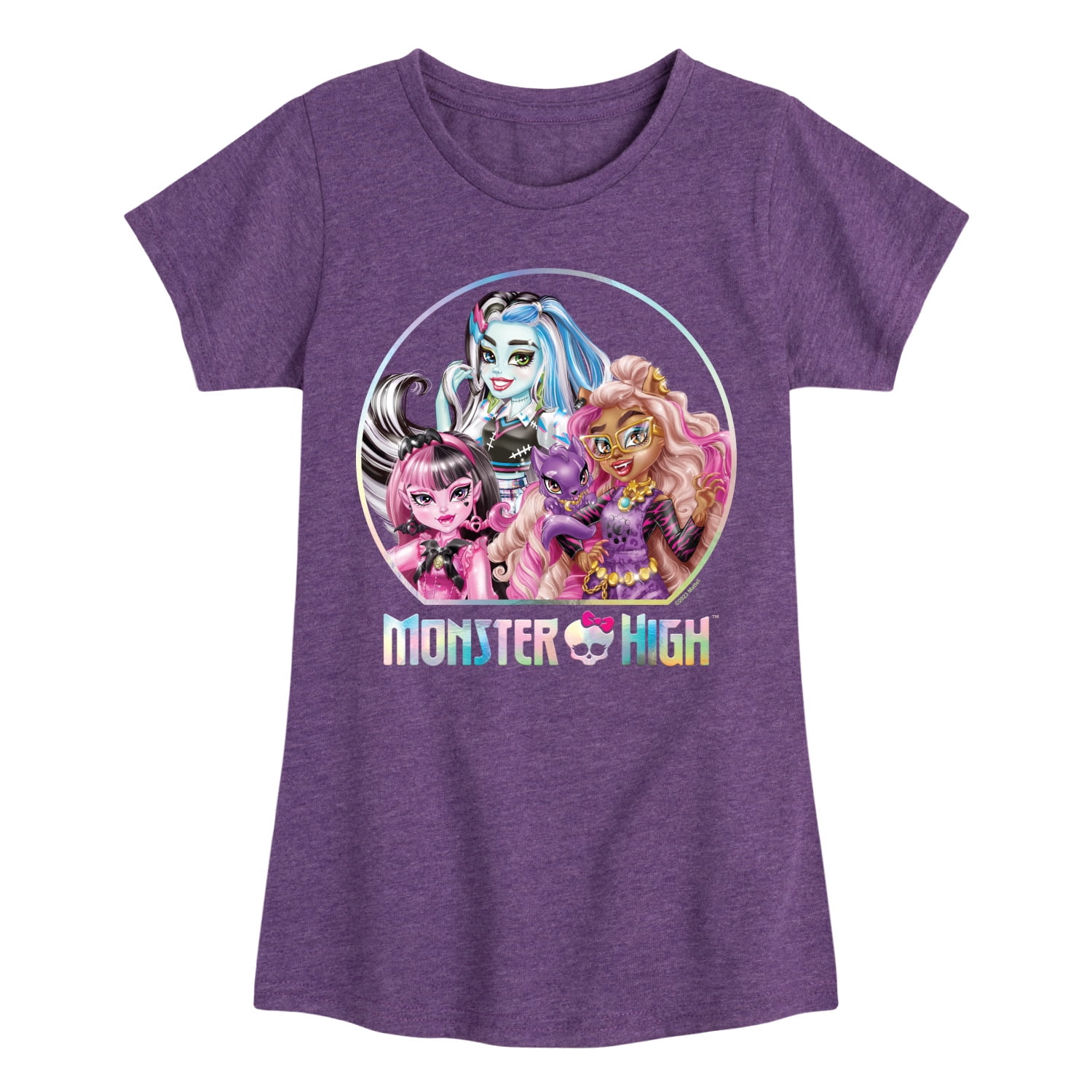 Monster High - Circle OF Friends - Toddler & Youth Girls Short Sleeve ...