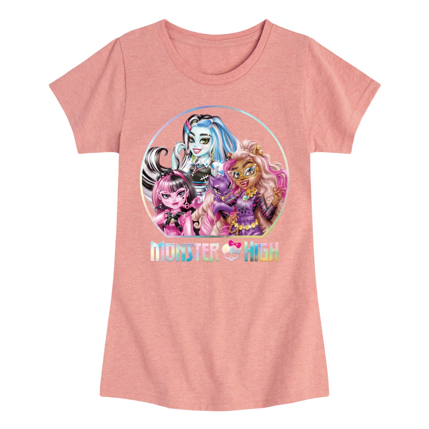 Monster High - Circle OF Friends - Toddler & Youth Girls Short Sleeve ...