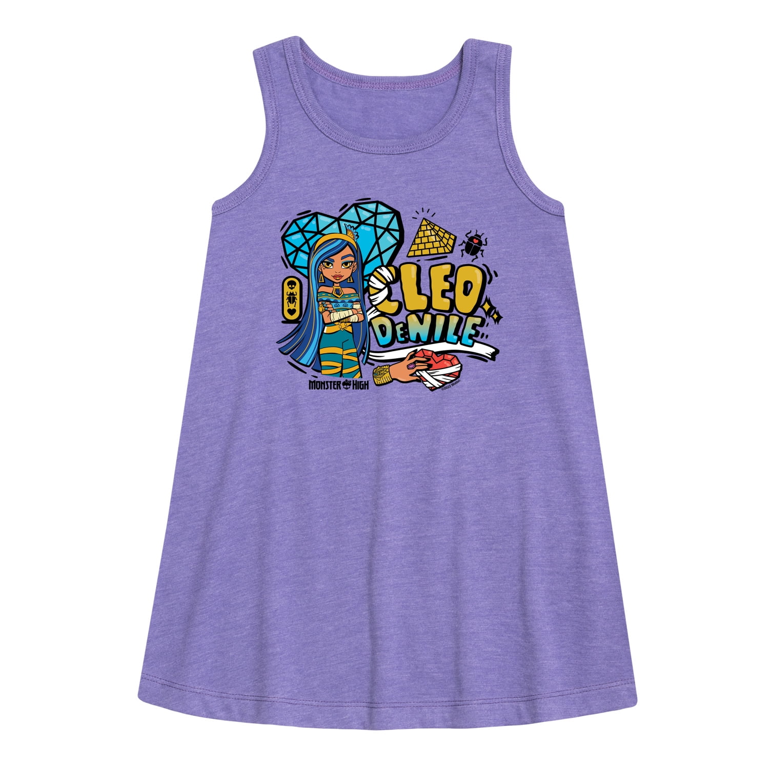 Monster High - Cleo Denile - Toddler and Youth Girls A-line Dress ...