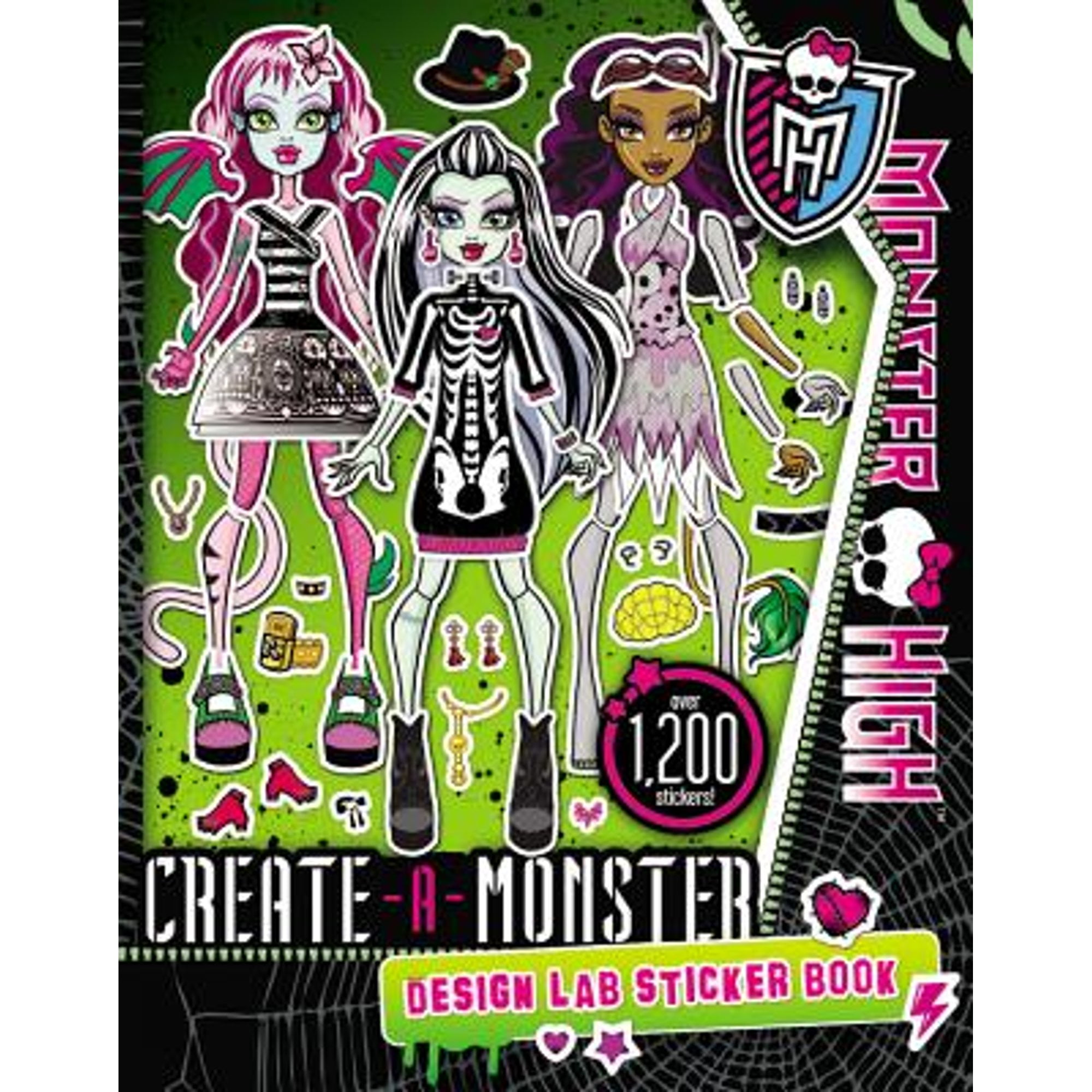 Pre-Owned Monster High: Create-A-Monster Design Lab Sticker Book ...