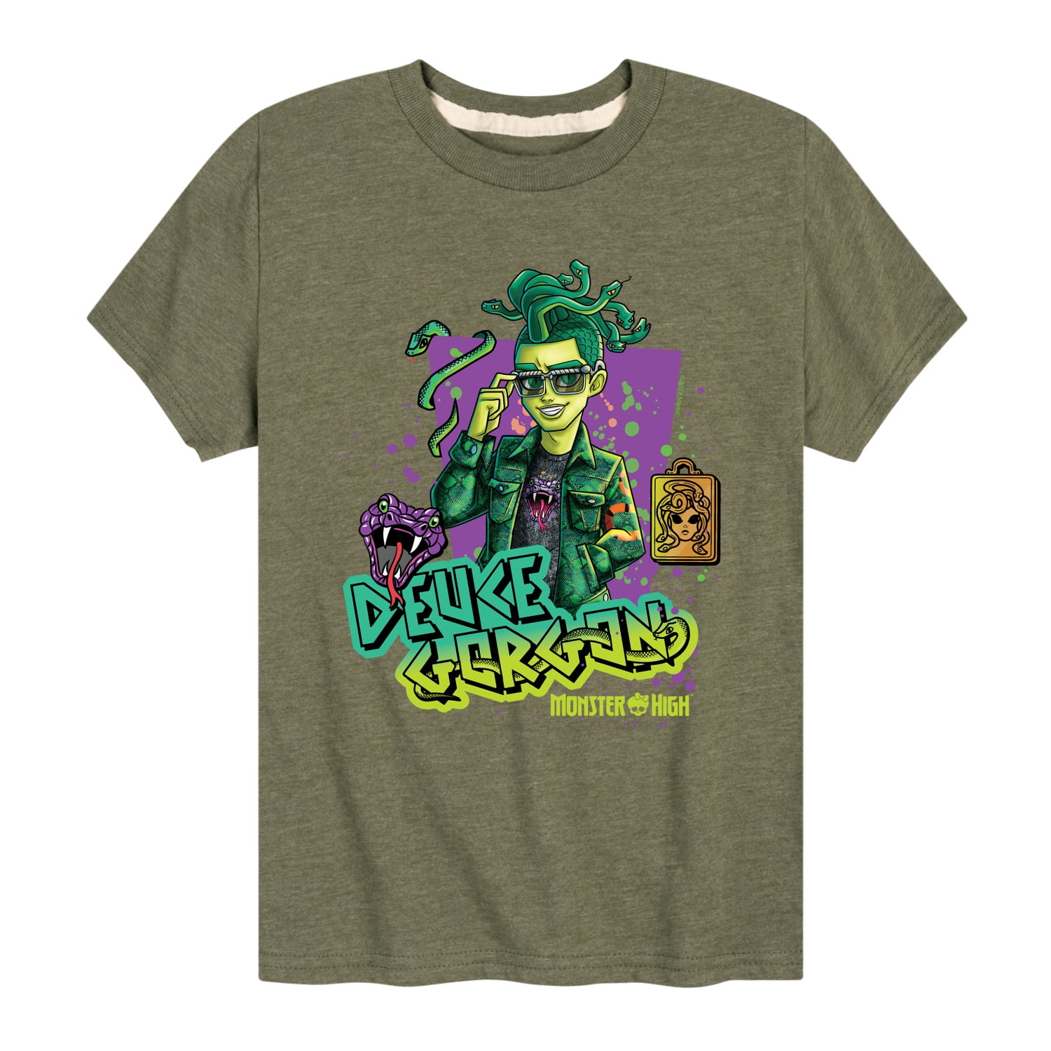 Monster High - Deuce Gorgon - Toddler And Youth Short Sleeve Graphic T ...