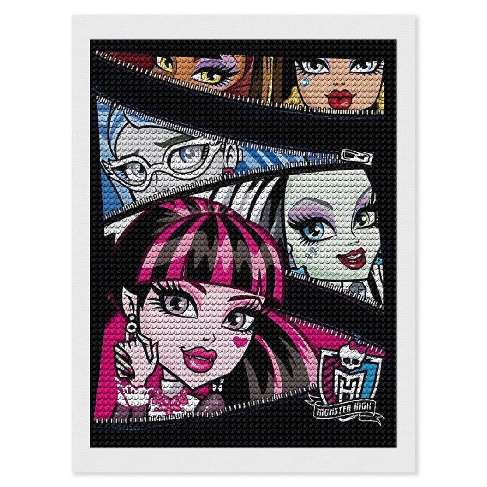 Monster High Diamond Art Painting Kits for Adult, DIY Handmade Poster ...