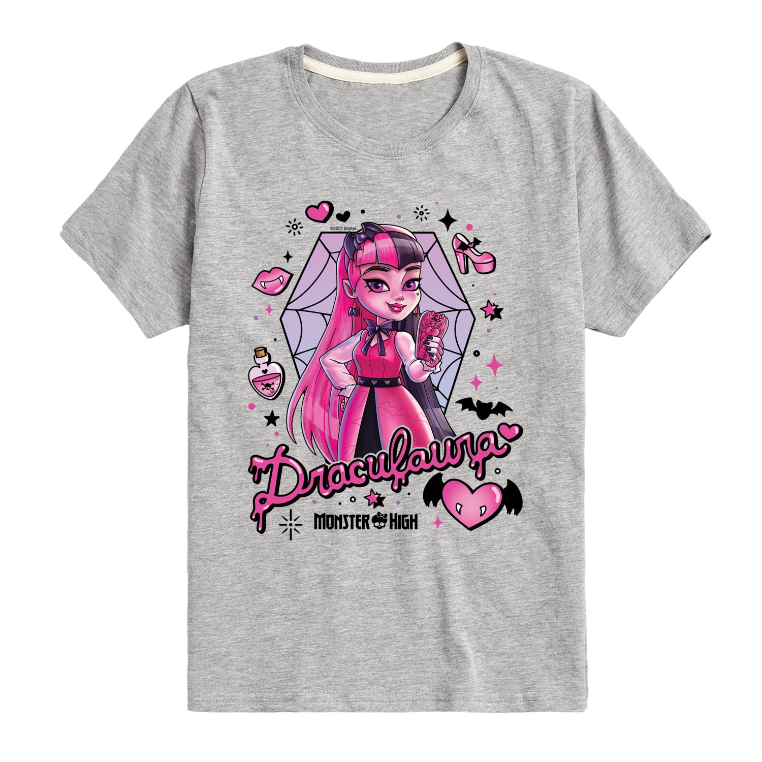Monster High - Draculara - Toddler And Youth Short Sleeve Graphic T ...