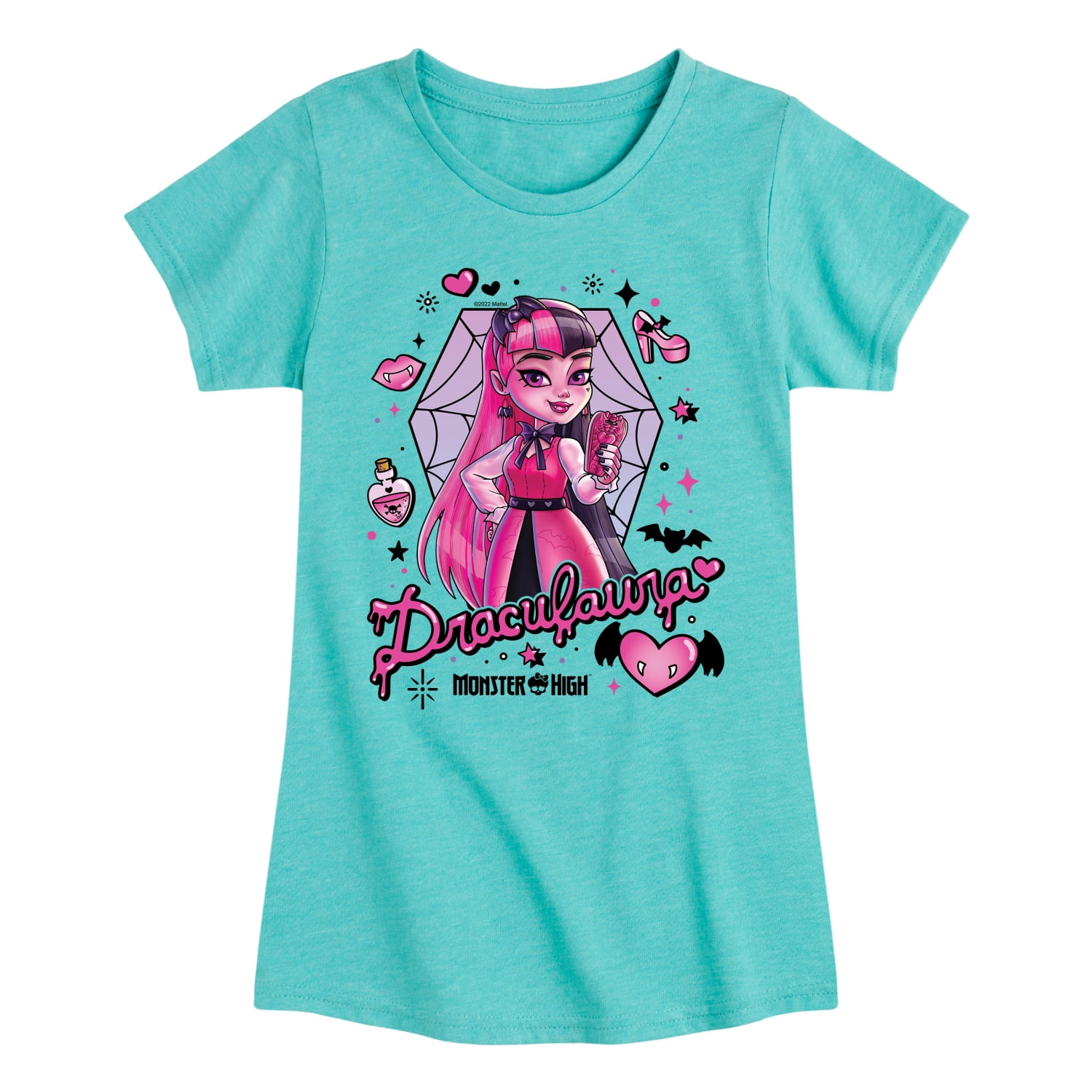 Monster High - Draculaura Spider Webs - Toddler & Youth Girls Short ...
