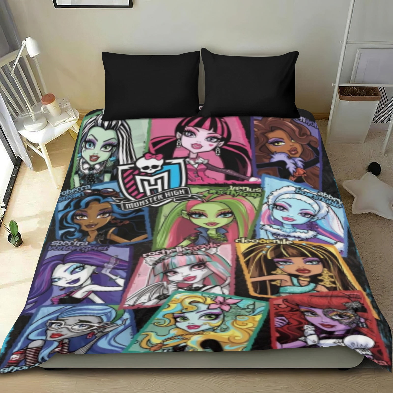 Monster High Down Duvet Cover Gift Full Size Cotton Bedding Set ...