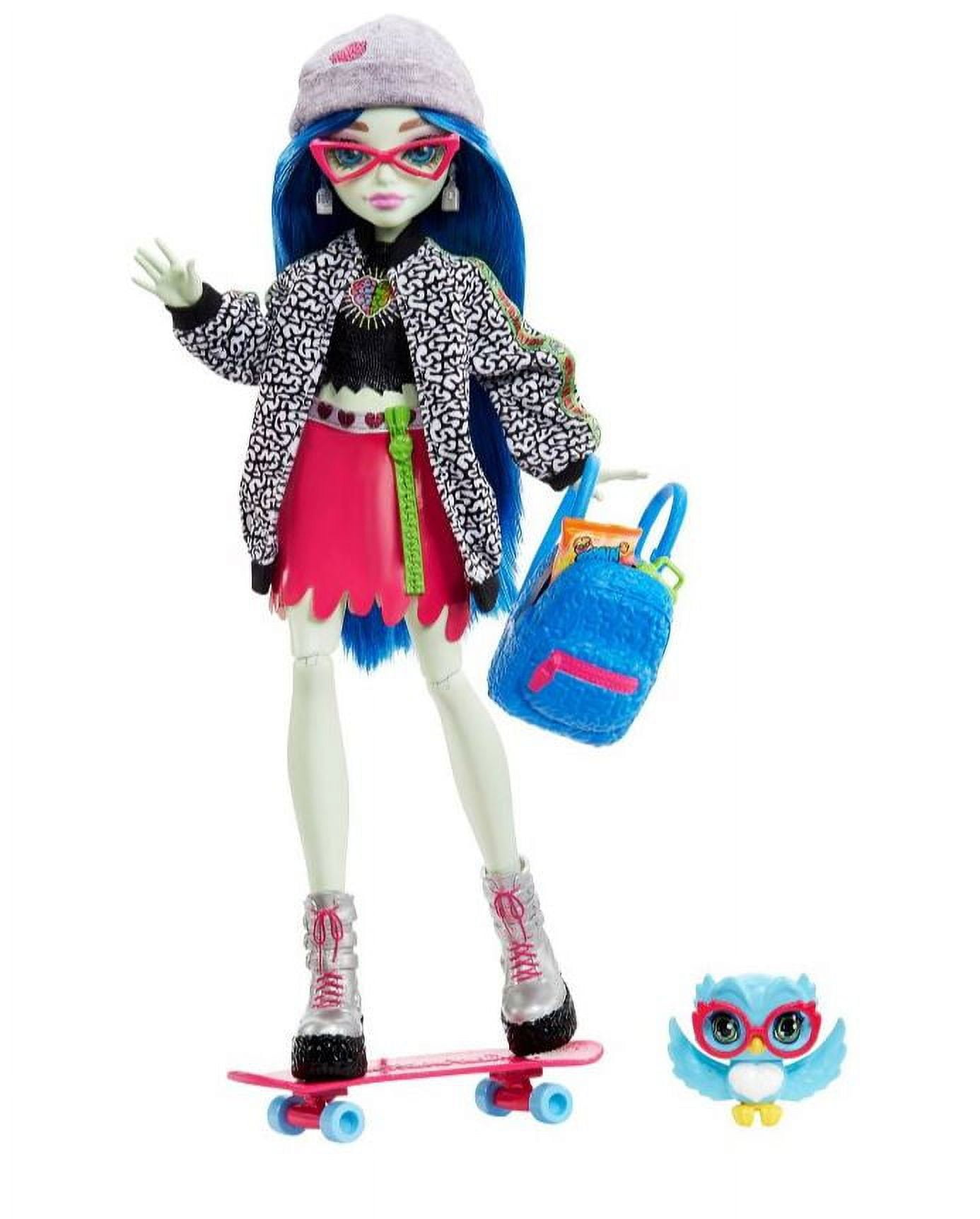 Monster High Ghoulia Yelps Doll with Accessories, G3 2022 Edition, 10.1 Inches Tall, For Kids ...
