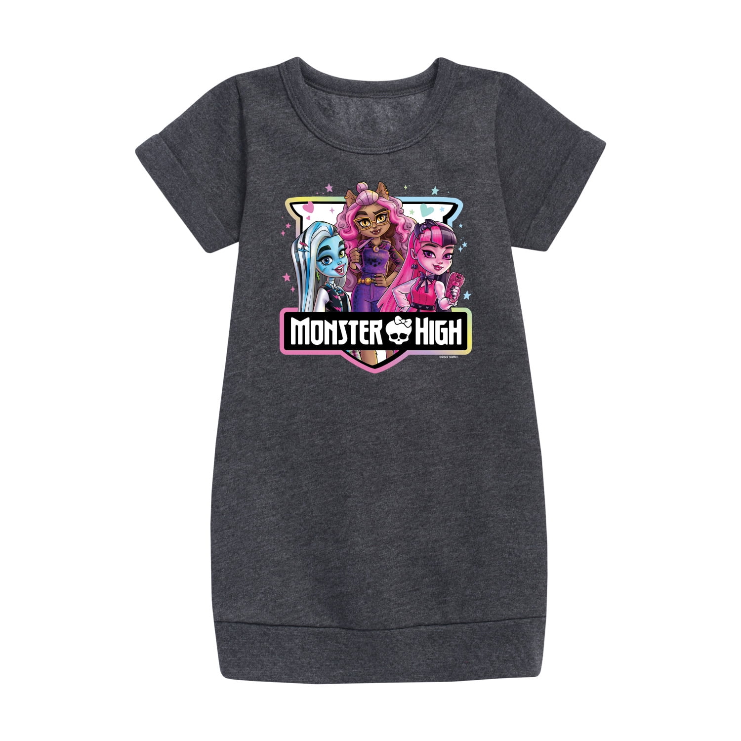 Monster High - Girl Group Crest - Toddler & Youth Girls Fleece Dress ...