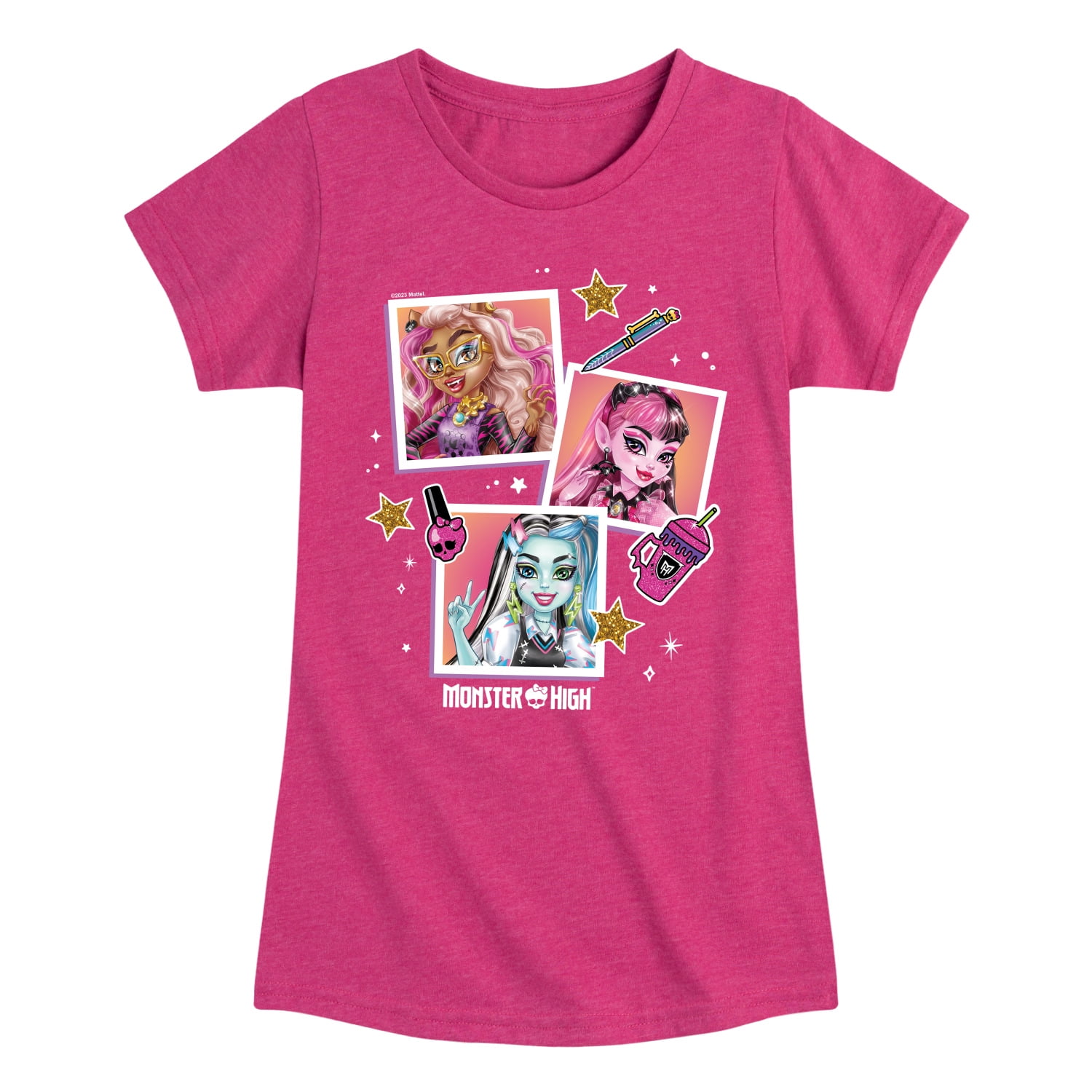 Monster High - Girl Squad Pop Art - Toddler & Youth Girls Short Sleeve ...