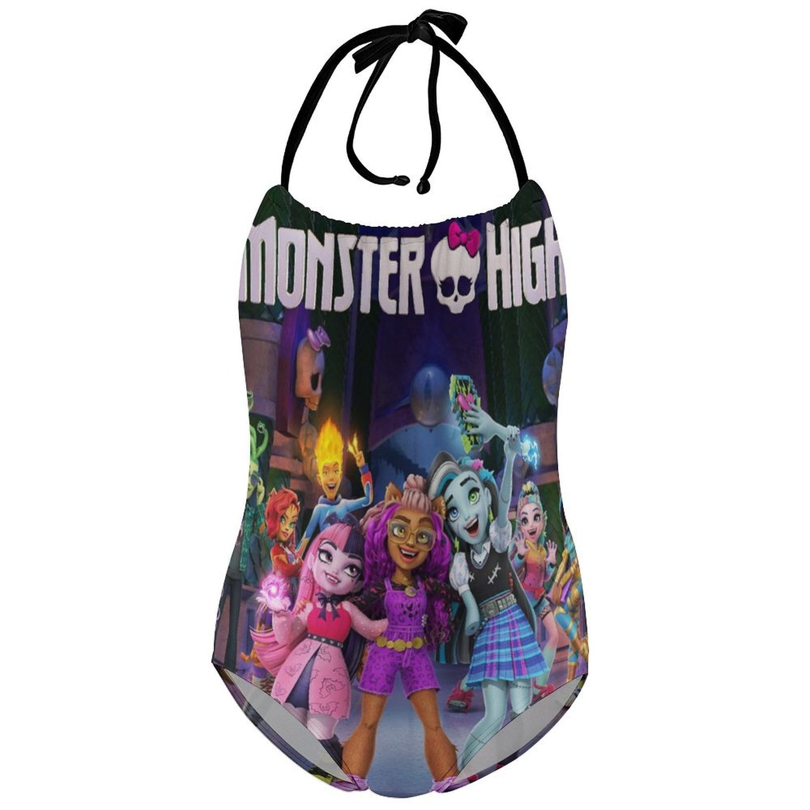 Monster High Girls One Piece Swimsuits Quick Dry Bathing Suit Swimwear ...