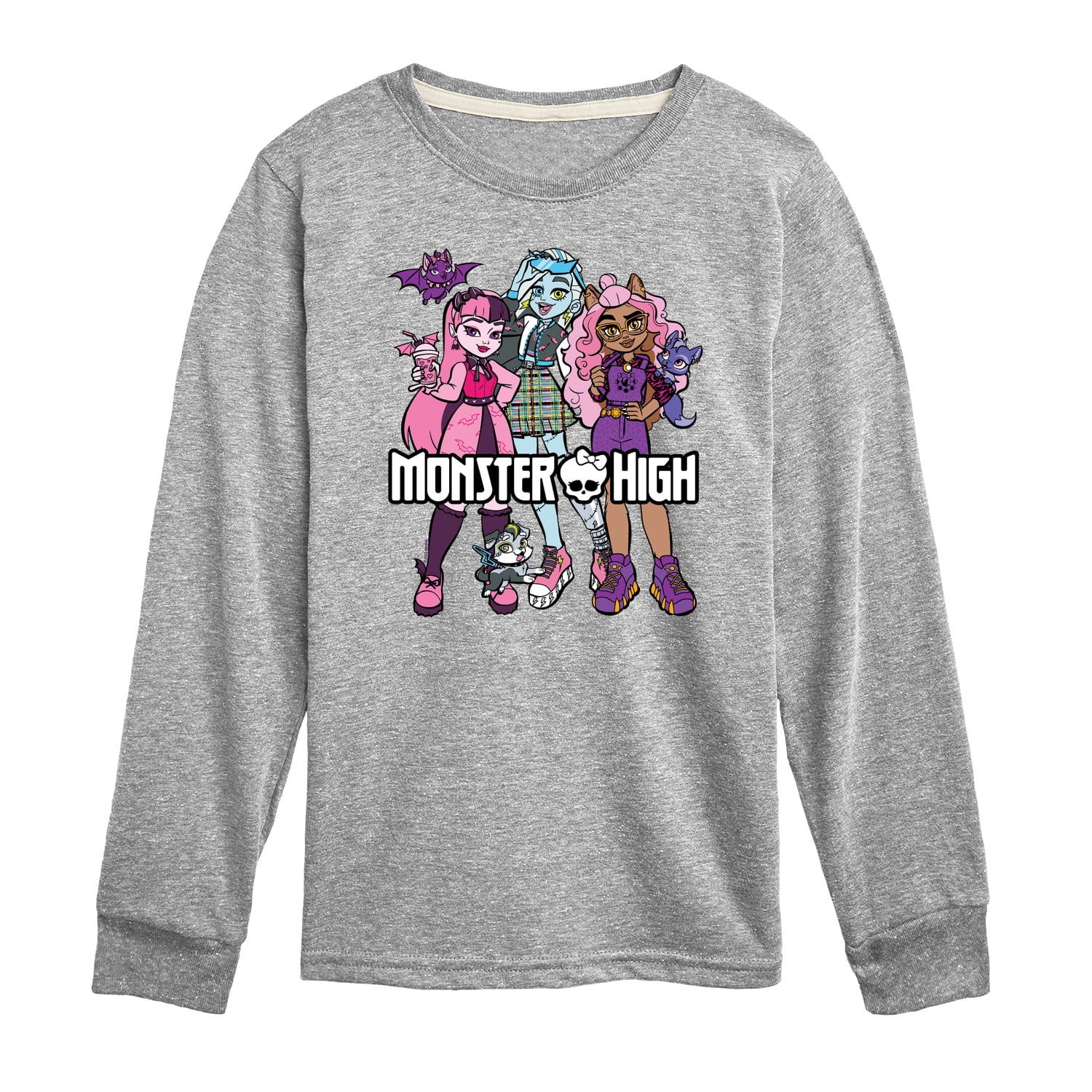 Monster High Kids Merchandise - Group With Pets Graphic T-Shirt ...
