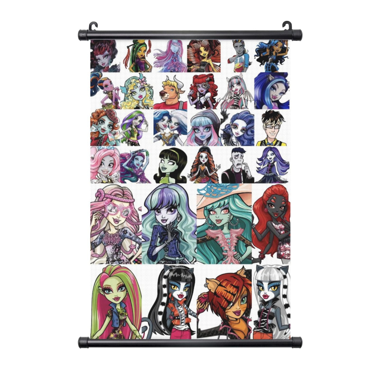 Monster High Hanging Poster, Black Plastic Shaft Wall Hanging Posters ...