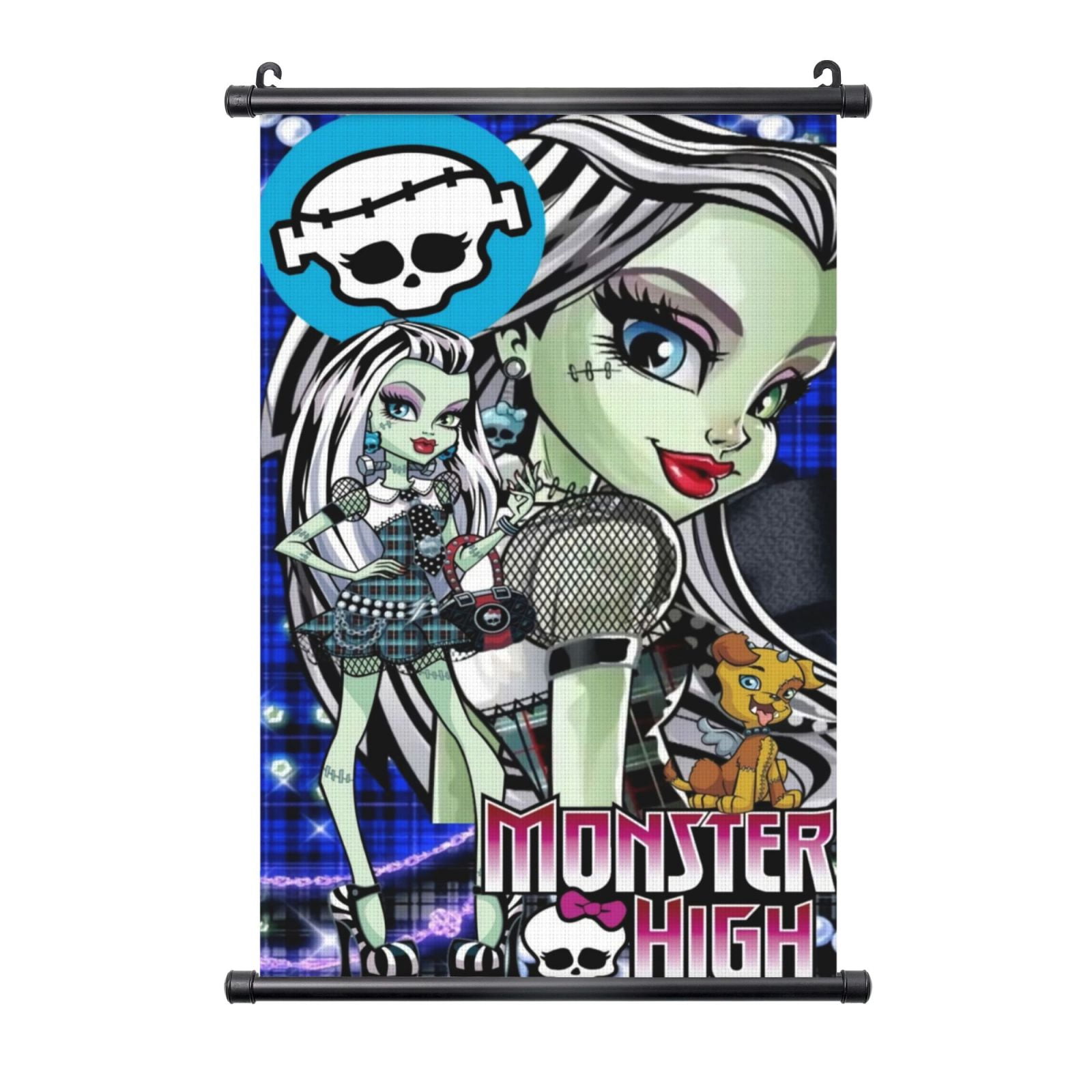 Monster High Hanging Poster, Black Plastic Shaft Wall Hanging Posters ...