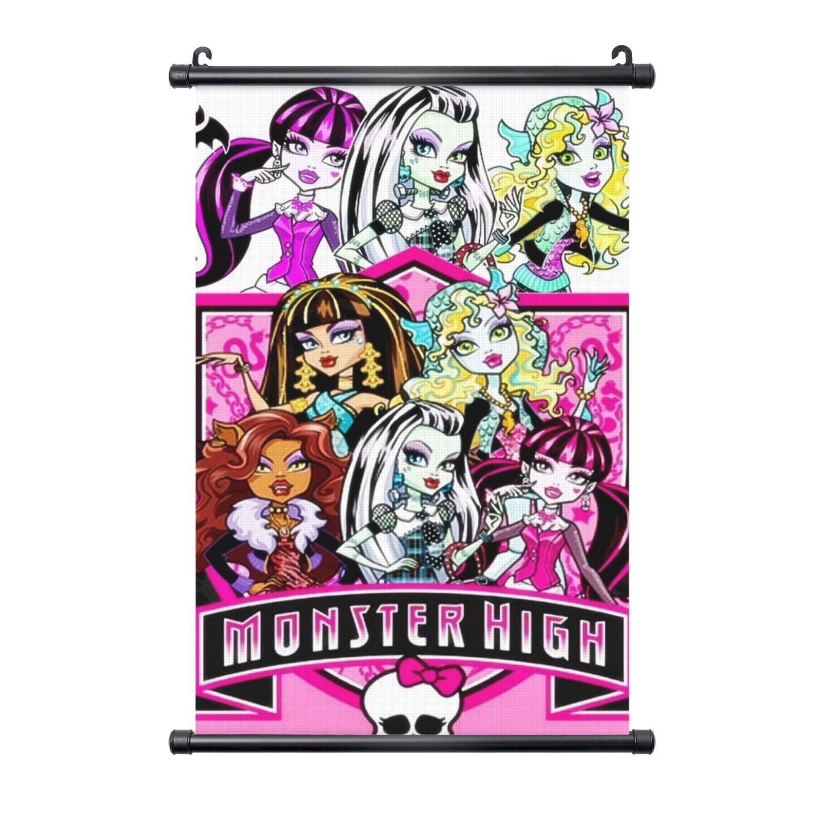 Monster High Hanging Poster, Black Plastic Shaft Wall Hanging Posters ...