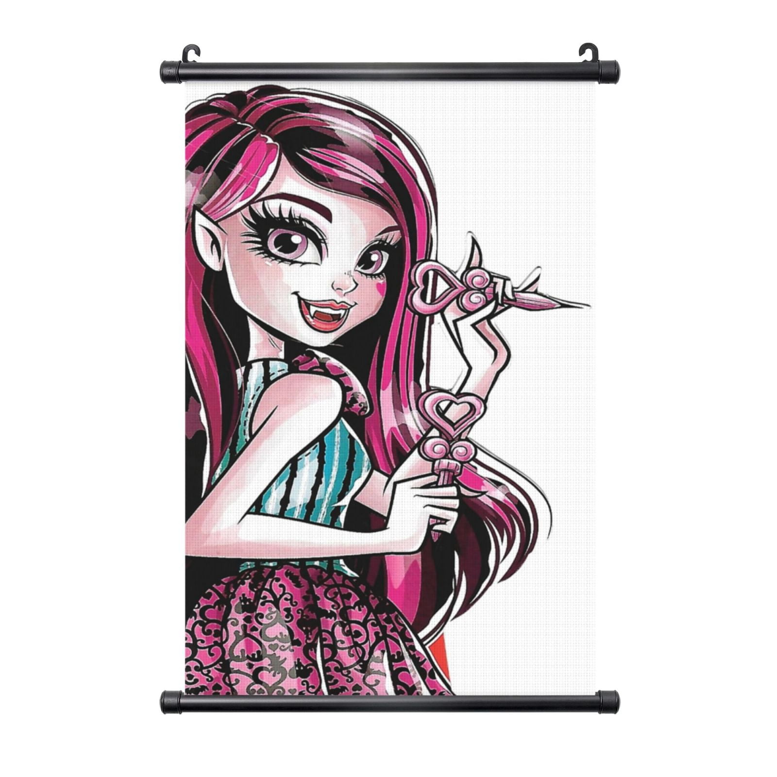 Monster High Hanging Poster, Black Plastic Shaft Wall Hanging Posters ...