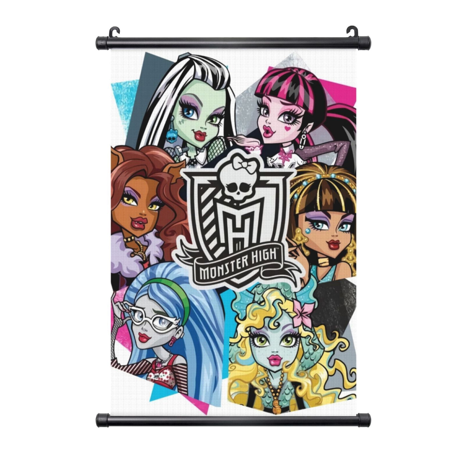 Monster High Hanging Poster, Black Plastic Shaft Wall Hanging Posters ...