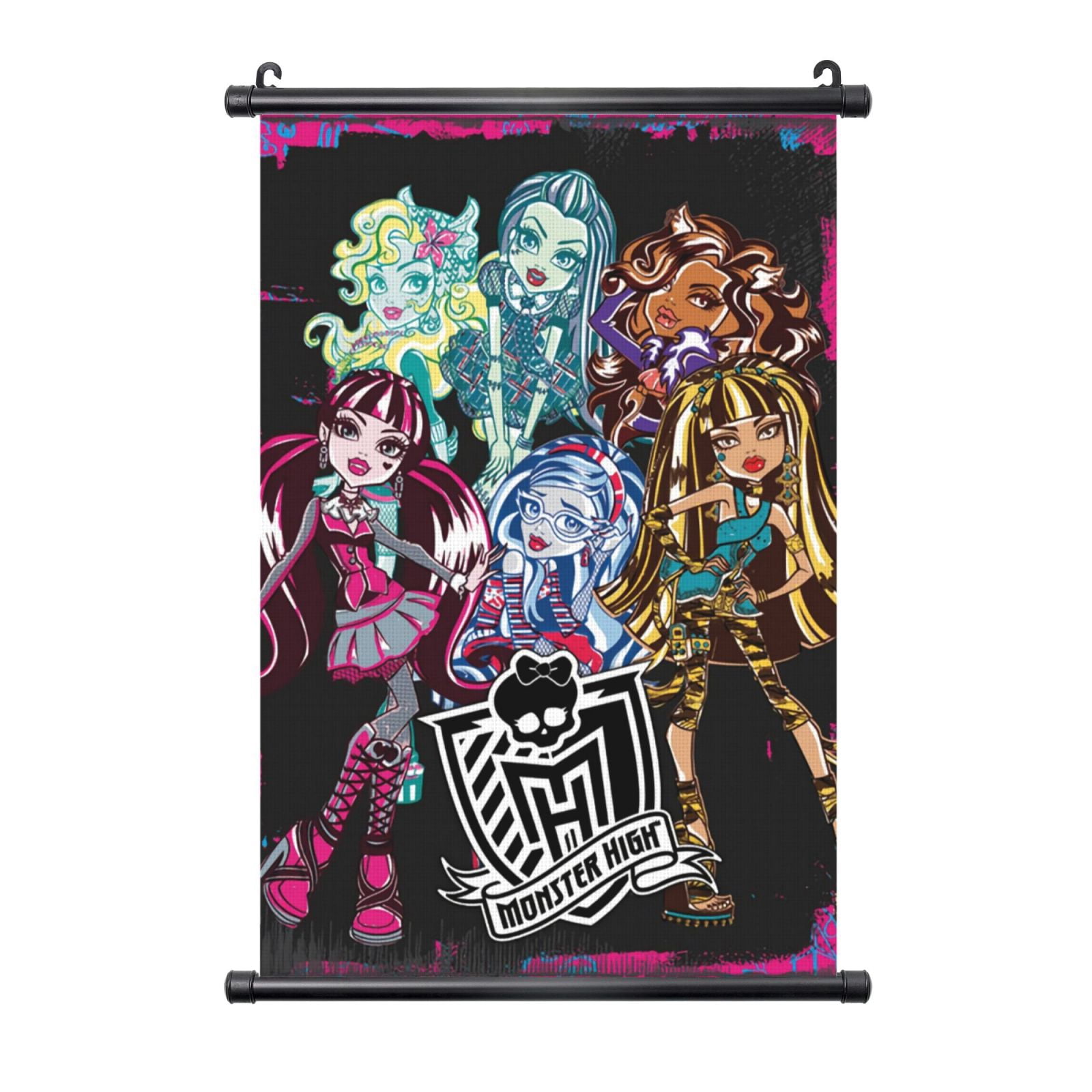 Monster High Hanging Poster, Black Plastic Shaft Wall Hanging Posters ...