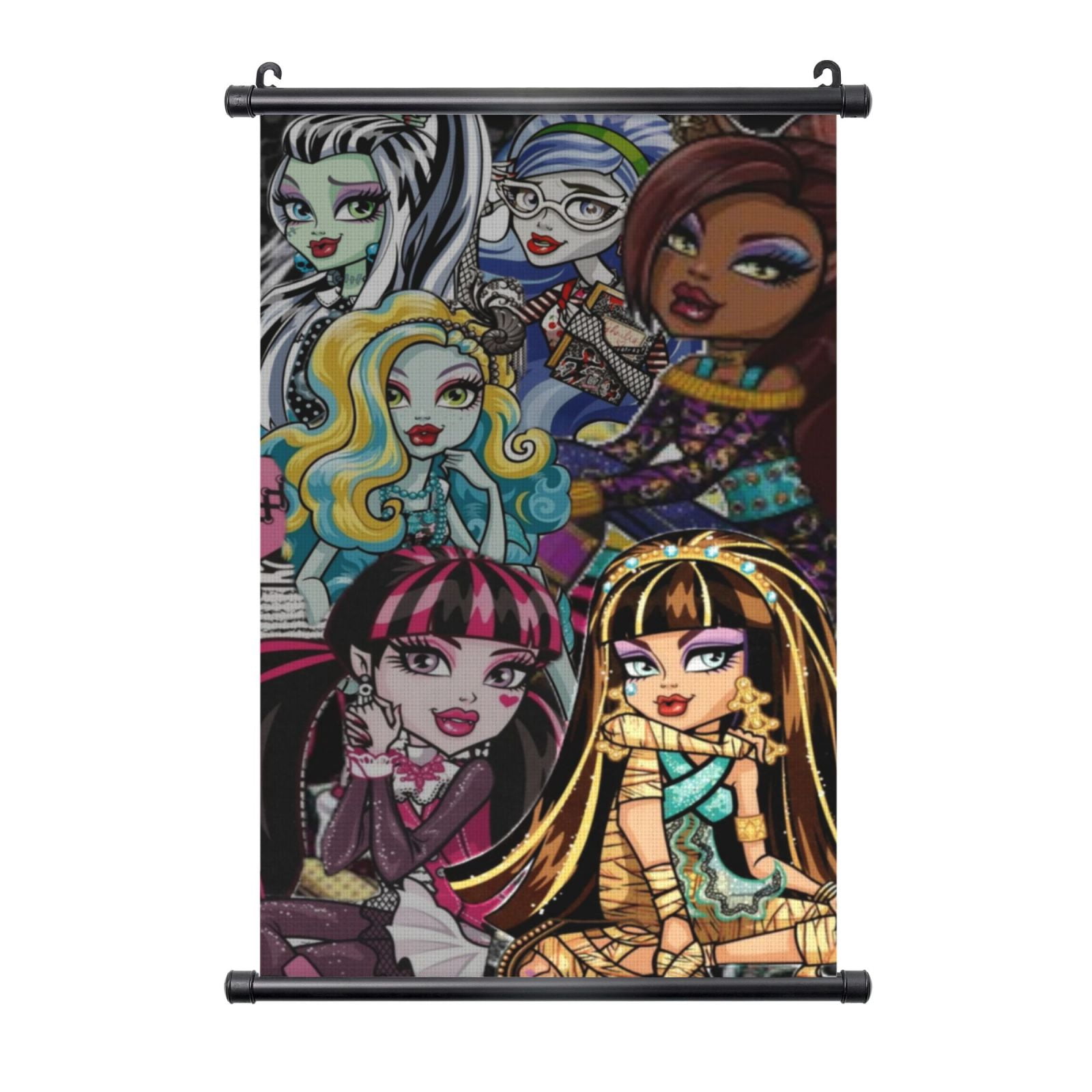 Monster High Hanging Poster, Black Plastic Shaft Wall Hanging Posters ...