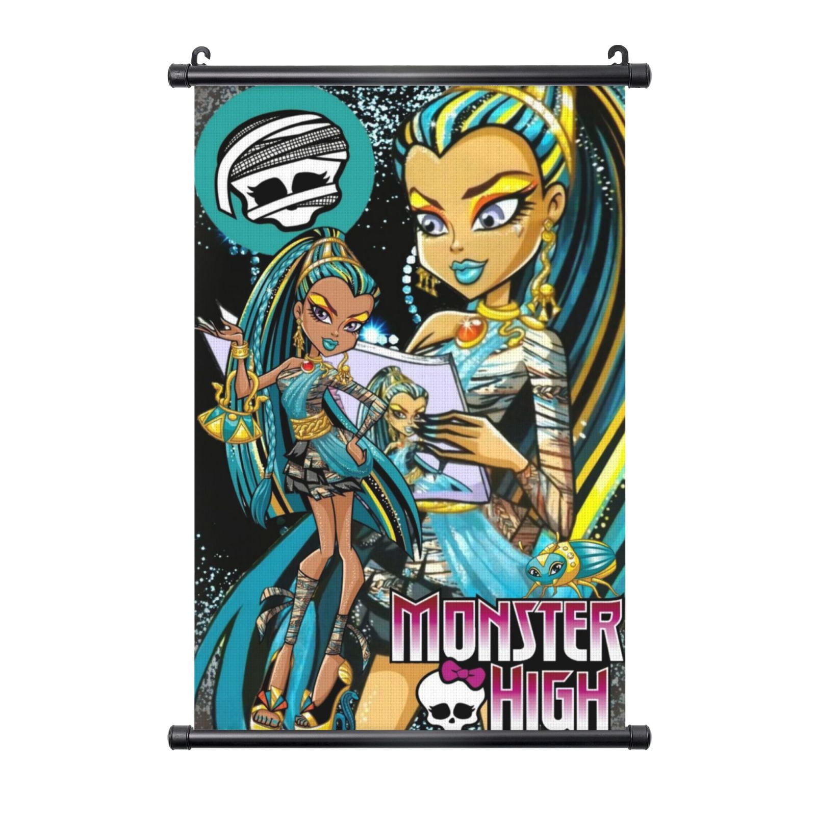 Monster High Hanging Poster, Black Plastic Shaft Wall Hanging Posters ...