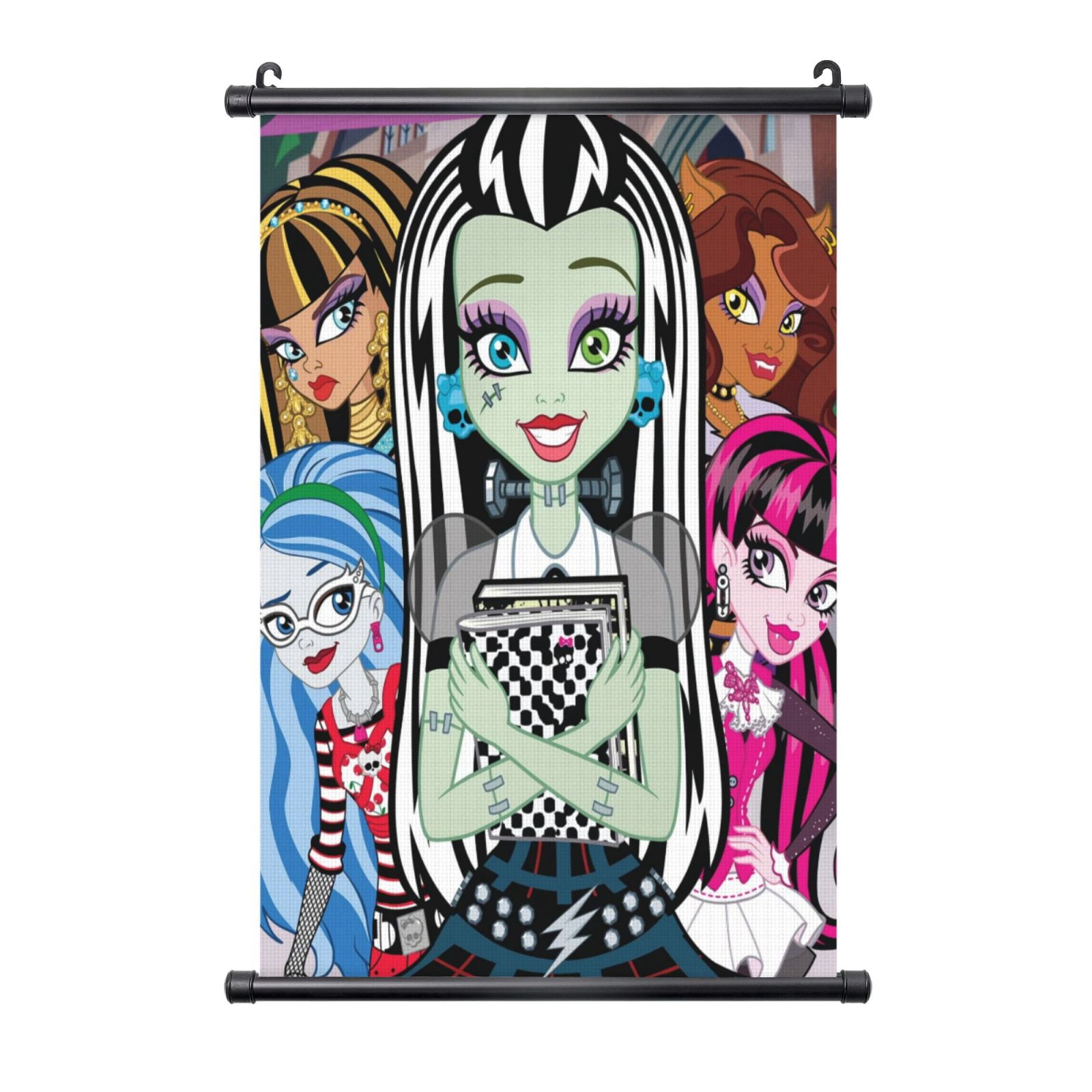Monster High Hanging Poster, Black Plastic Shaft Wall Hanging Posters ...