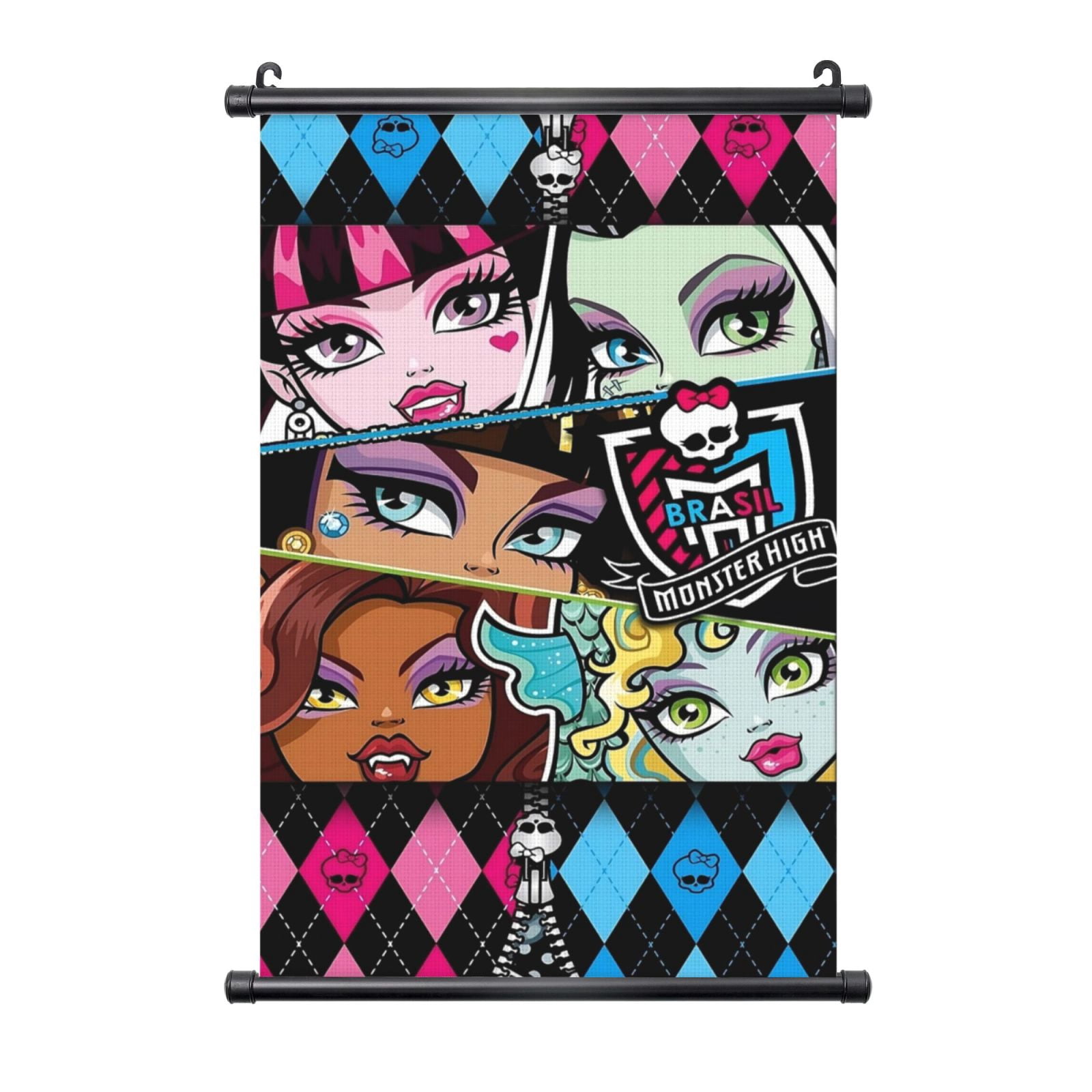 Monster High Hanging Poster, Black Plastic Shaft Wall Hanging Posters ...