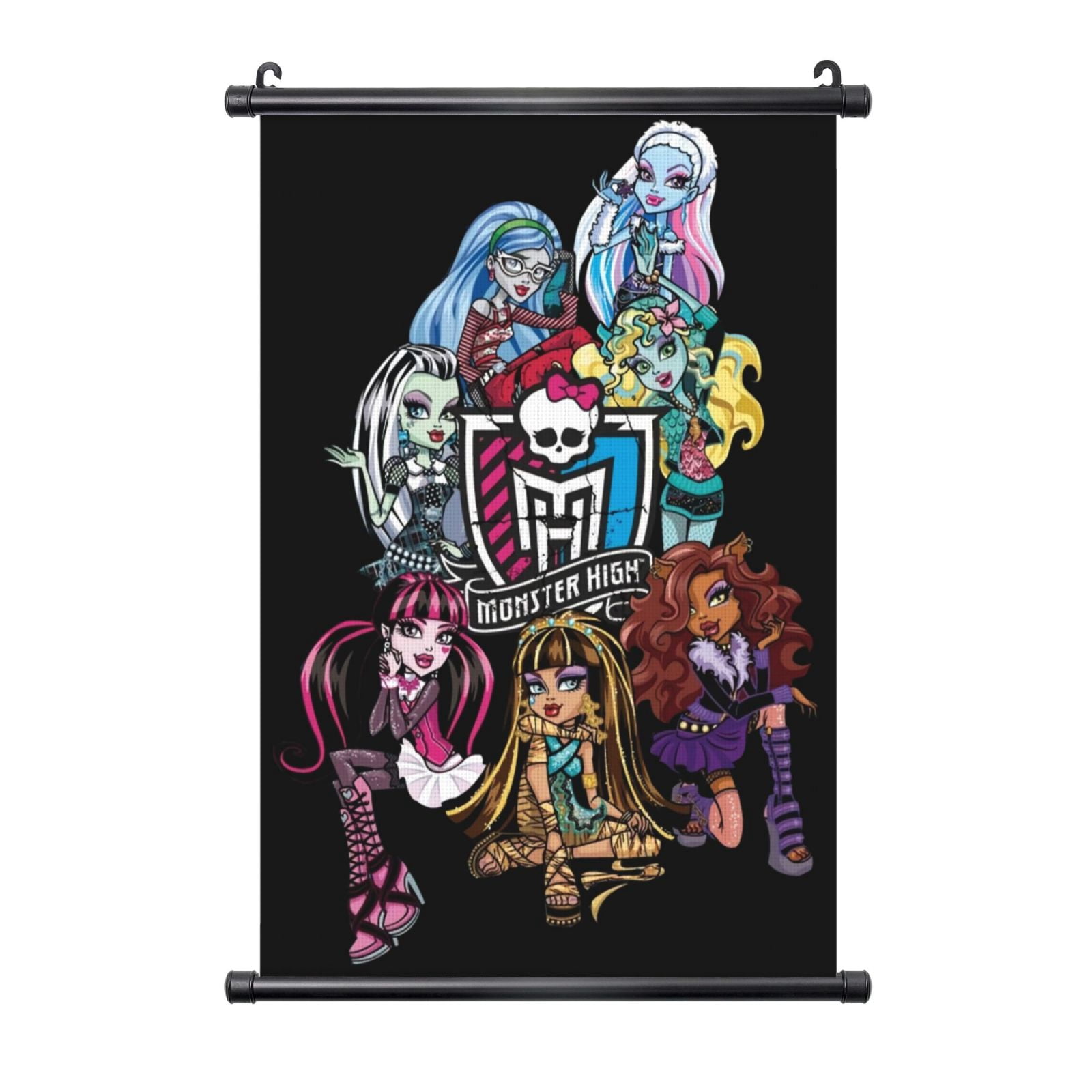 Monster High Hanging Poster, Black Plastic Shaft Wall Hanging Posters ...