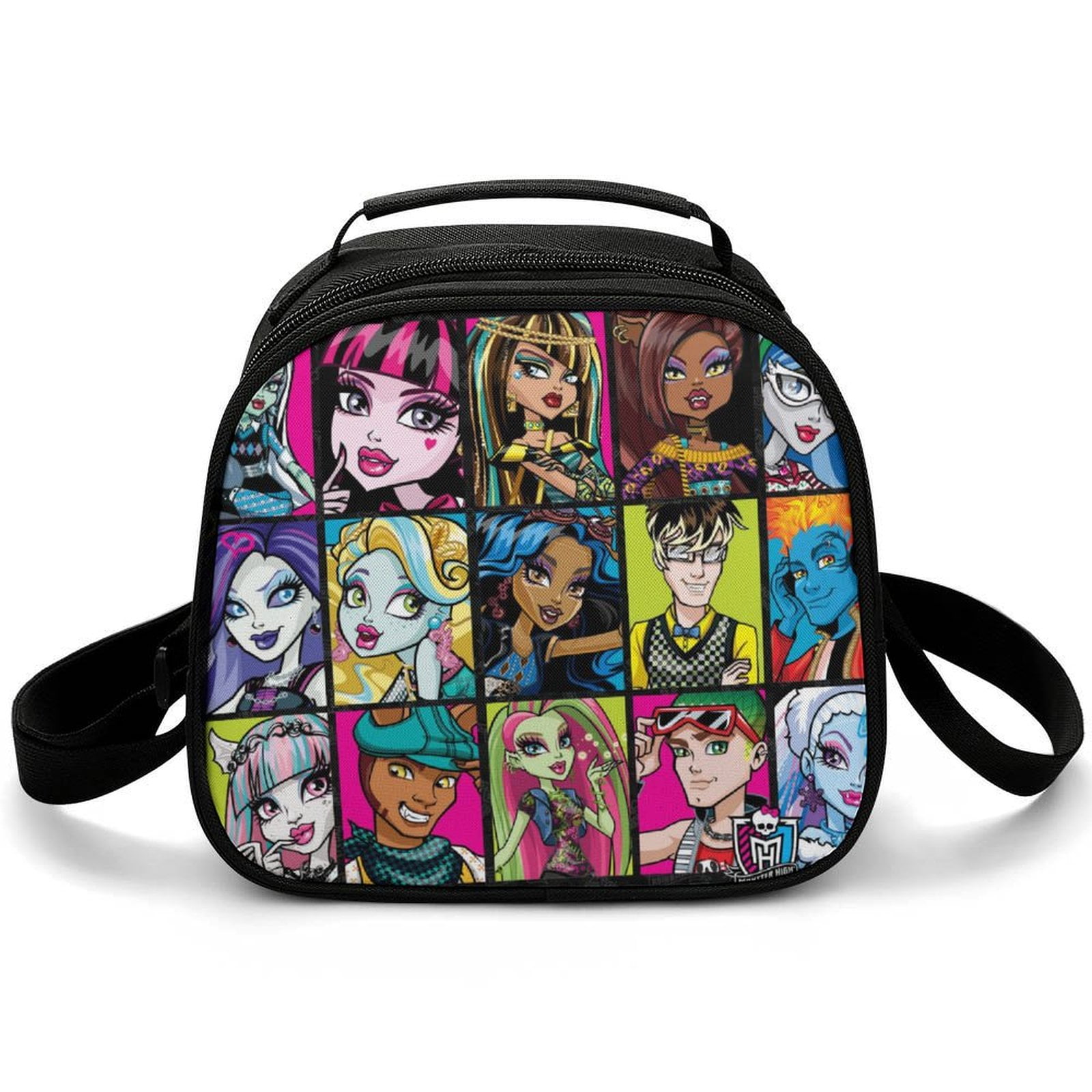 Monster High Insulated Lunch Bag Portable Bento Bag Daily Reusable