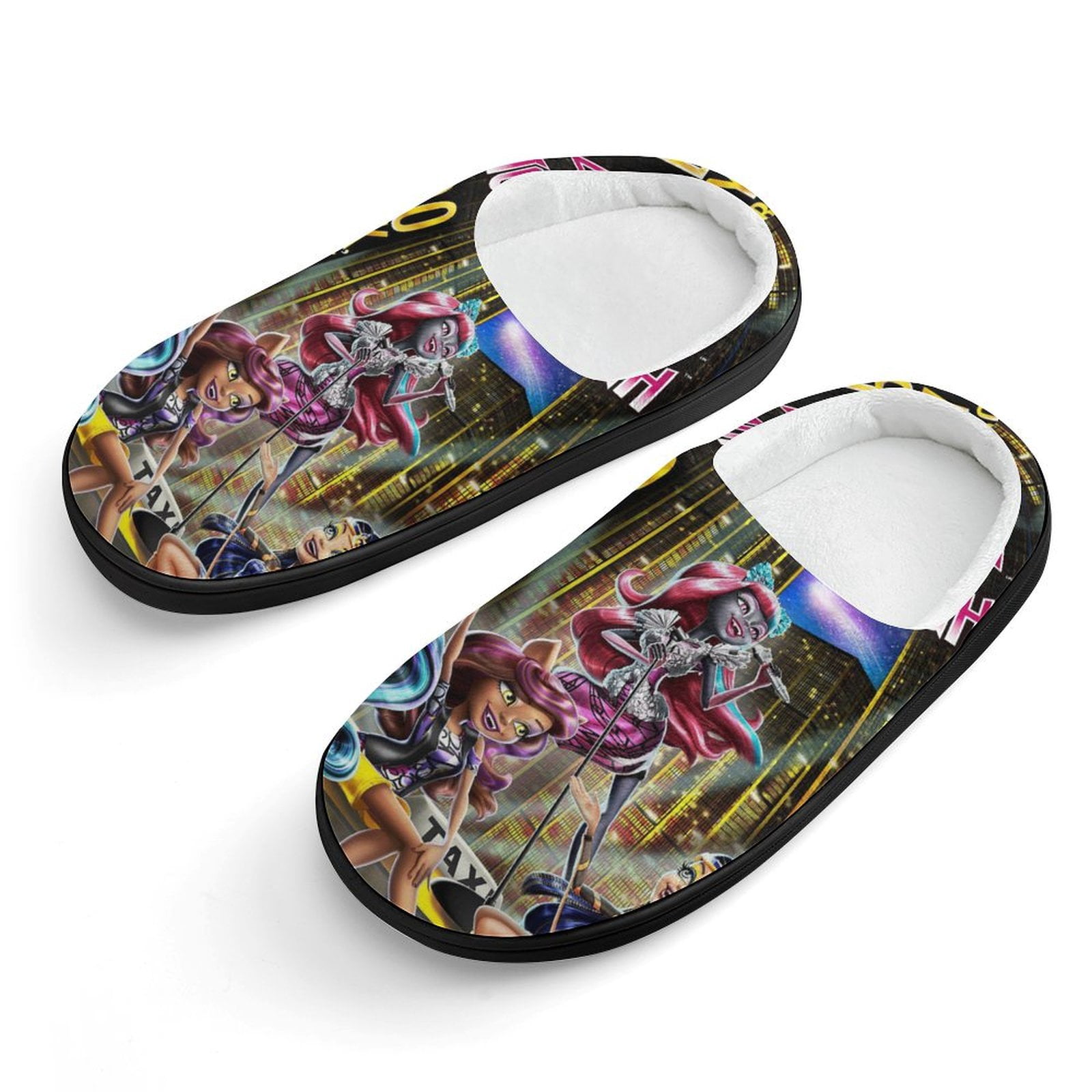 Monster High Kids Slippers Boys Girls Warm Soft House Slippers Non-Slip ...