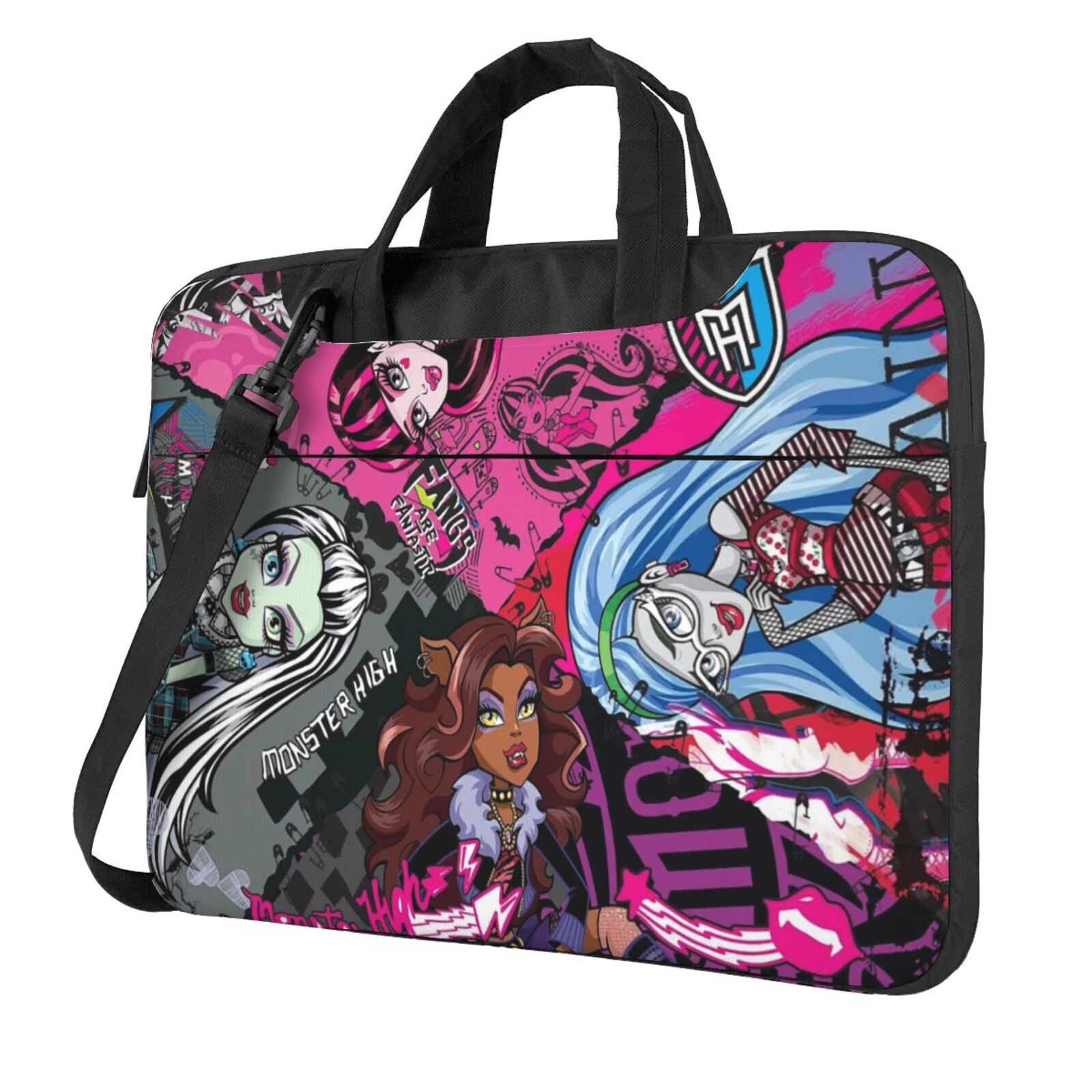 Monster High Laptop Shoulder Bag for Women Men, 13 inch Computer Laptop ...