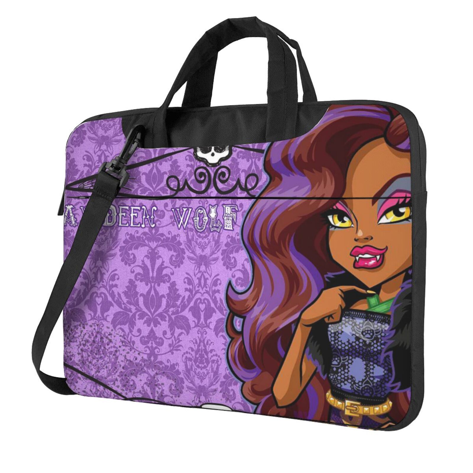 Monster High Laptop Shoulder Bag for Women Men, 15.6 inch Computer ...