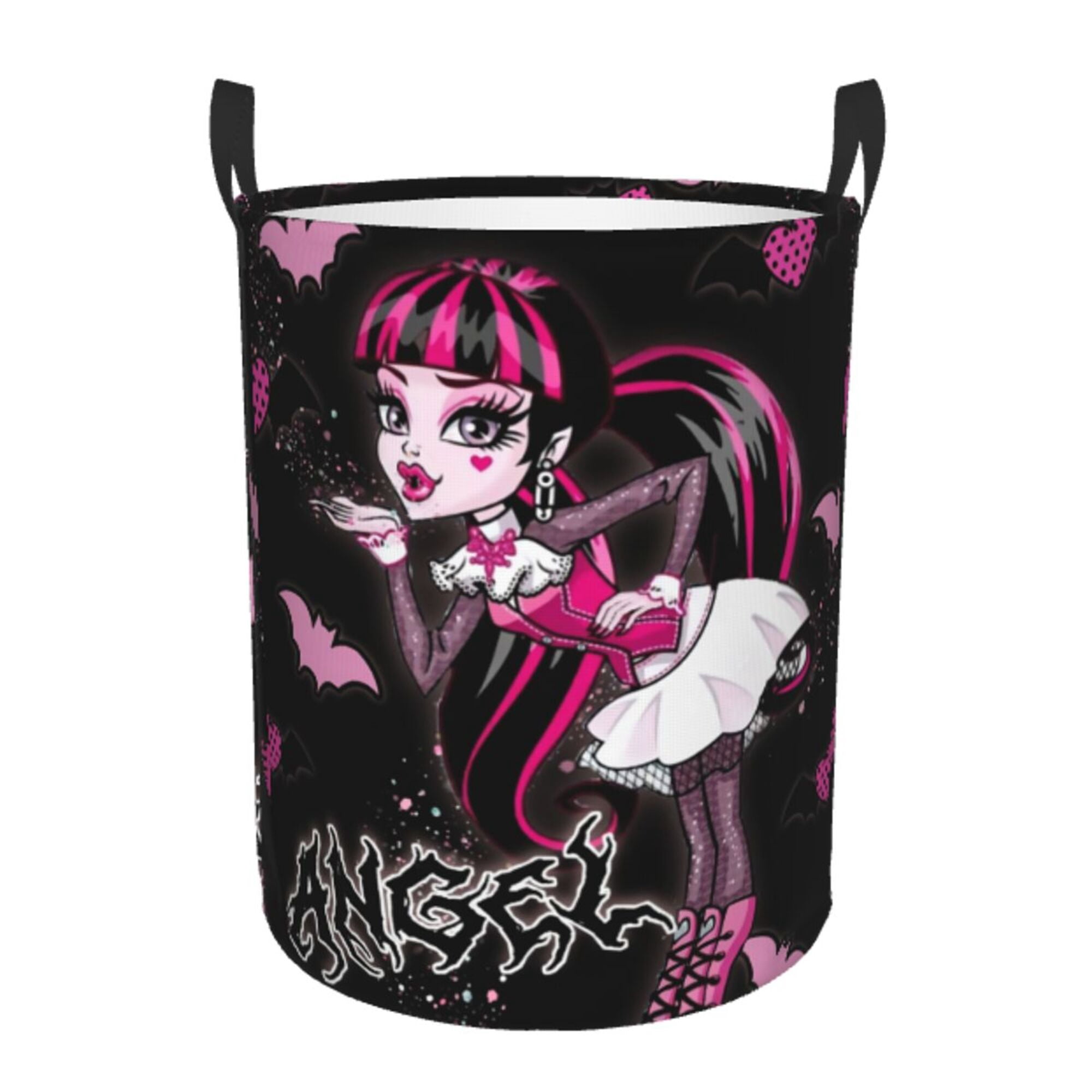 Monster High Laundry Hamper With Handle Funny Waterproof Foldable ...