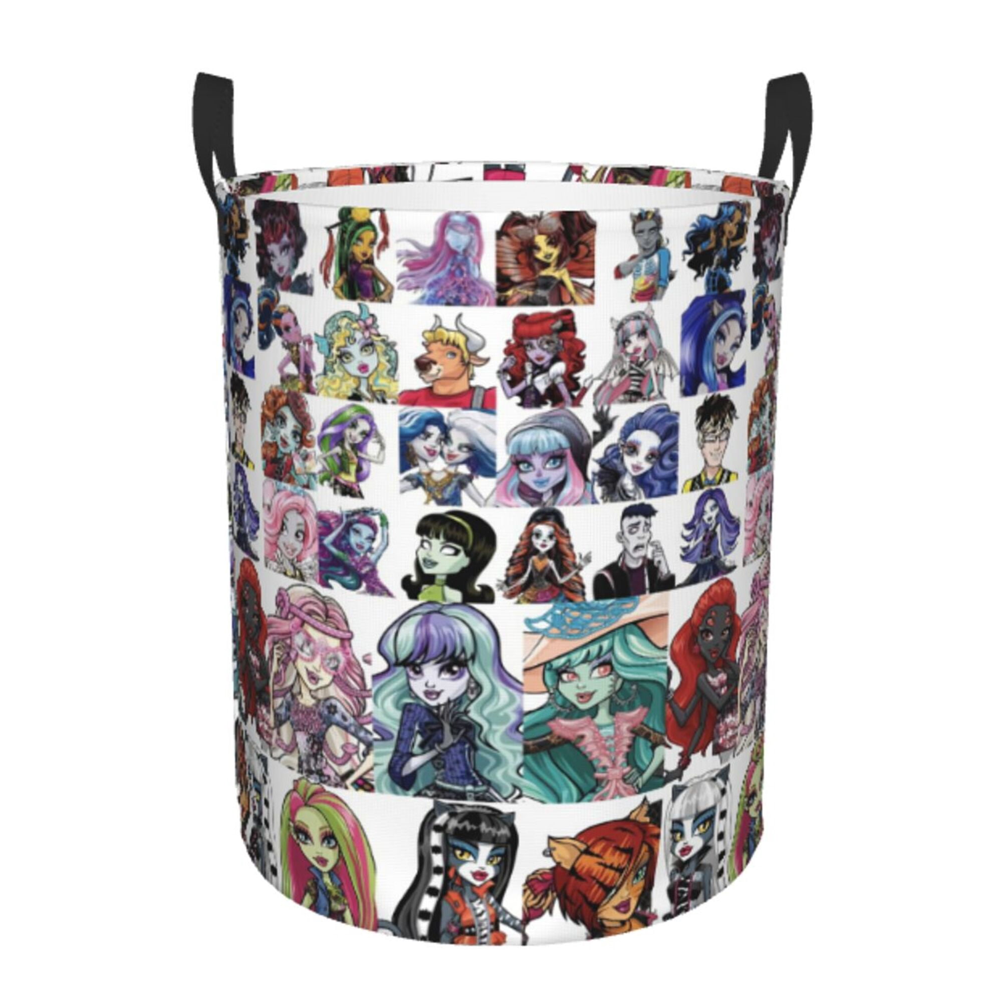 Monster High Laundry Hamper With Handle Funny Waterproof Foldable ...