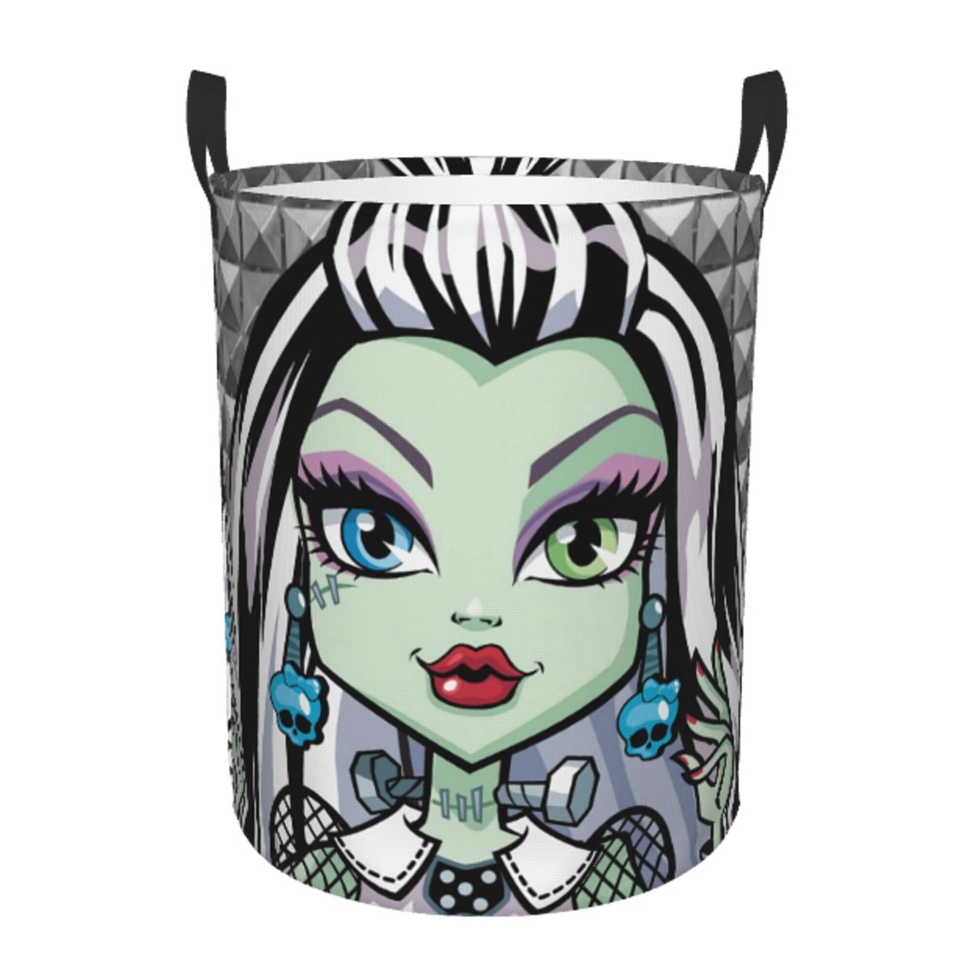 Monster High Laundry Hamper With Handle Funny Waterproof Foldable ...