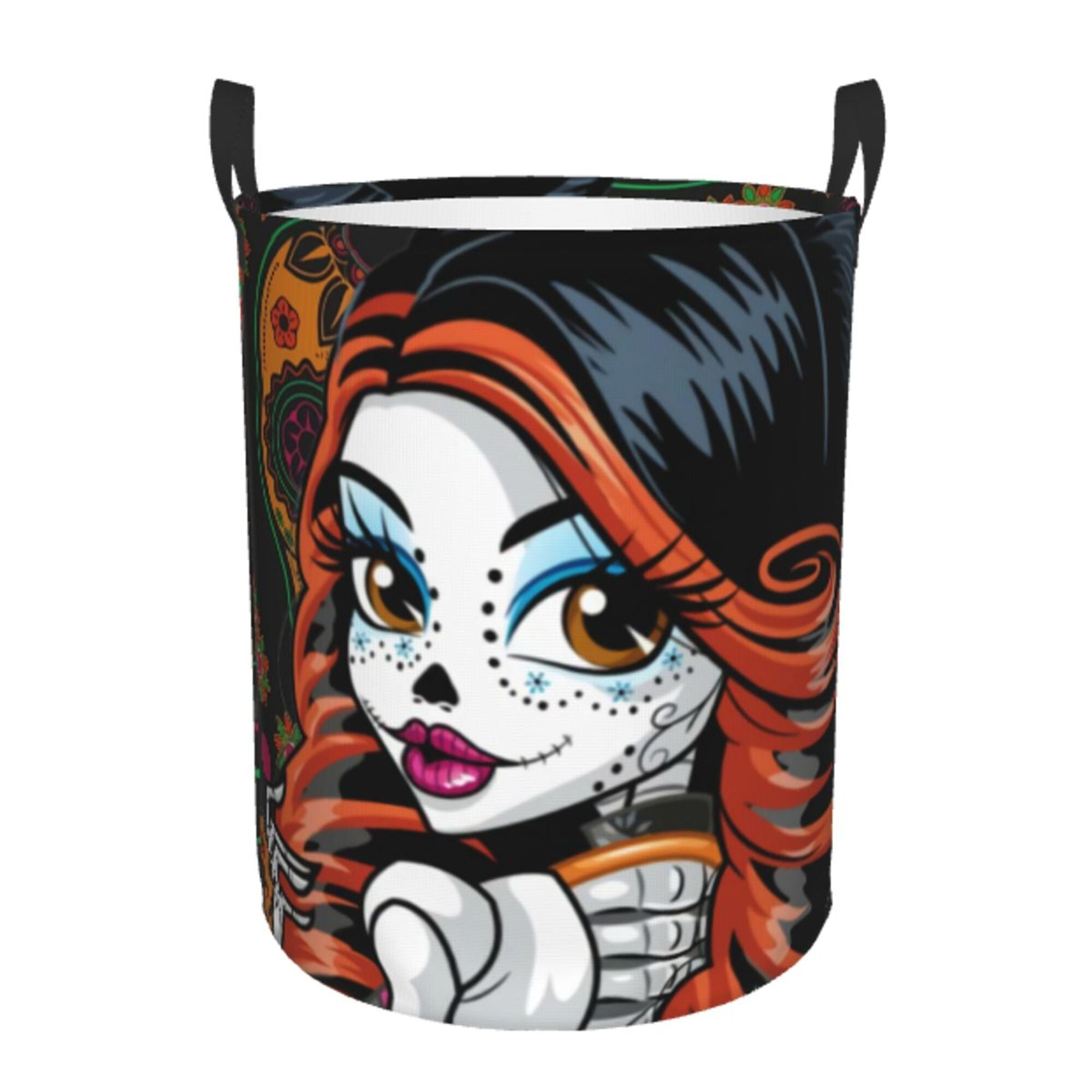 Monster High Laundry Hamper With Handle Funny Waterproof Foldable ...