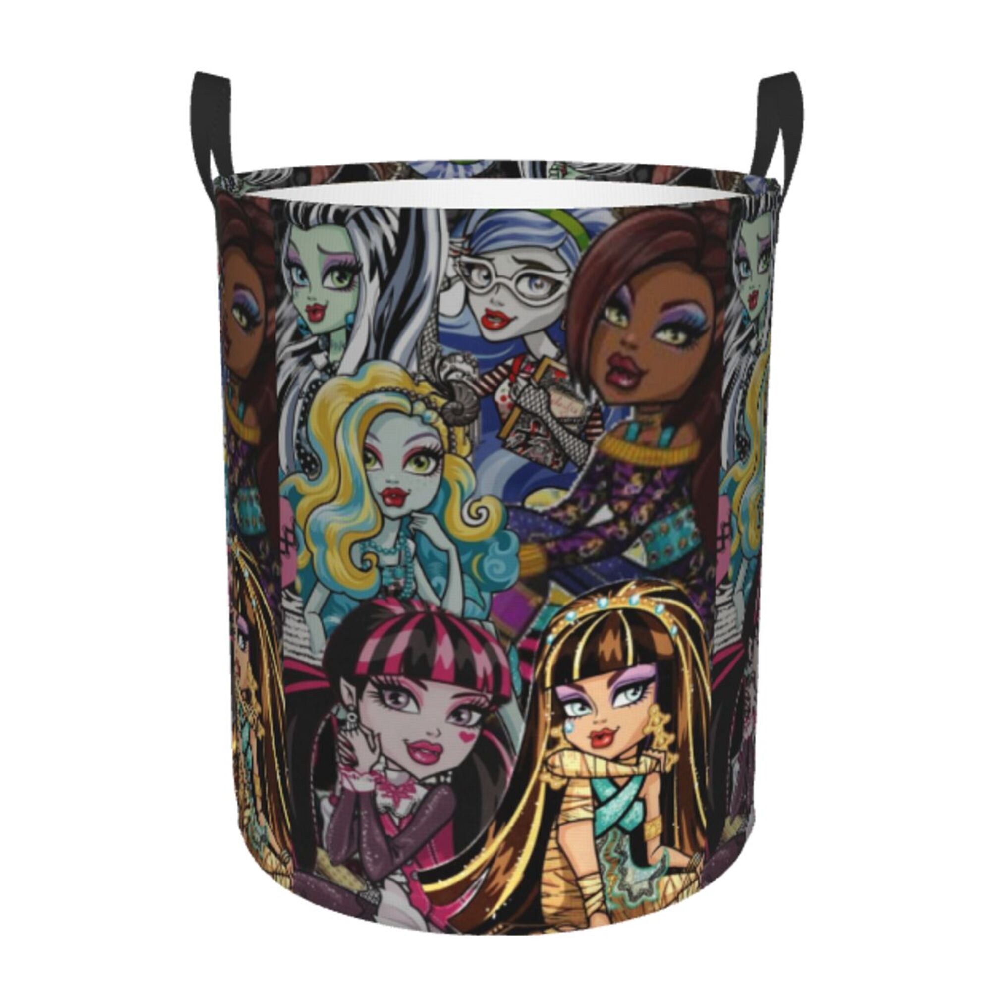 Monster High Laundry Hamper With Handle Funny Waterproof Foldable ...