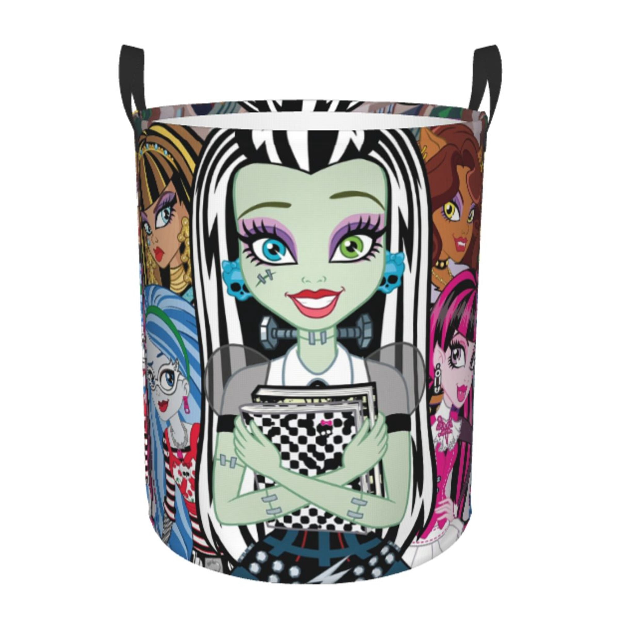 Monster High Laundry Hamper With Handle Funny Waterproof Foldable ...