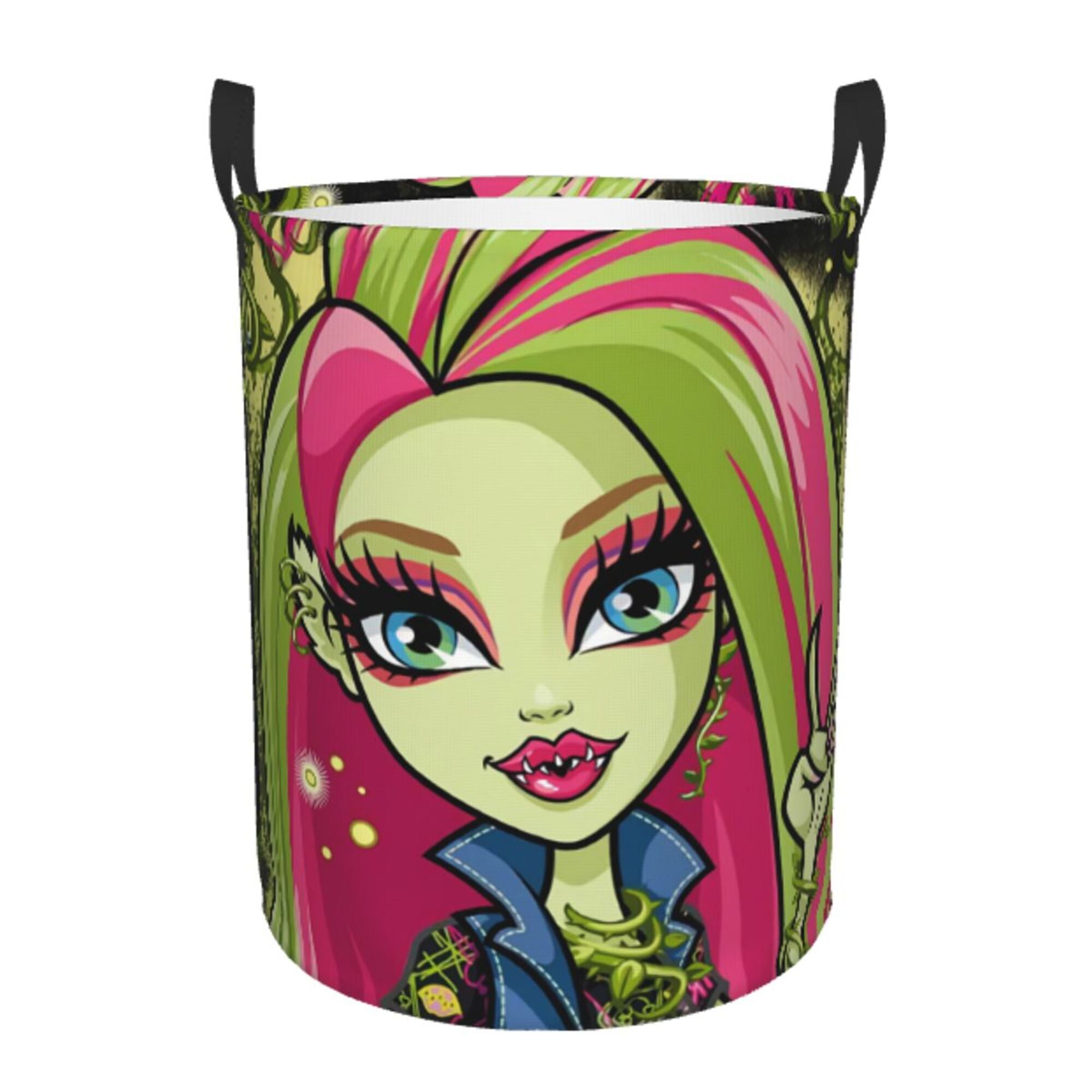 Monster High Laundry Hamper With Handle Funny Waterproof Foldable ...
