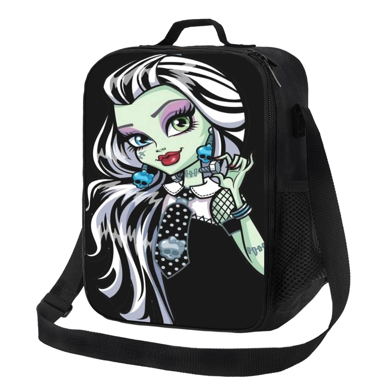 Monster High Lunch Bag Cartoon Insulated Lunch Box with Shoulder Strap ...
