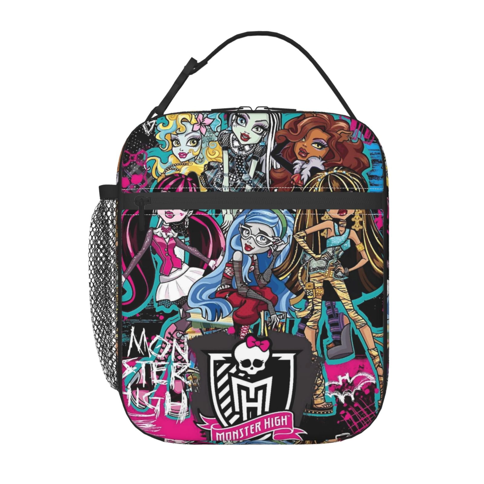Monster High Lunch Bag Insulated Cooler Box For Snacks Travel Picnic ...