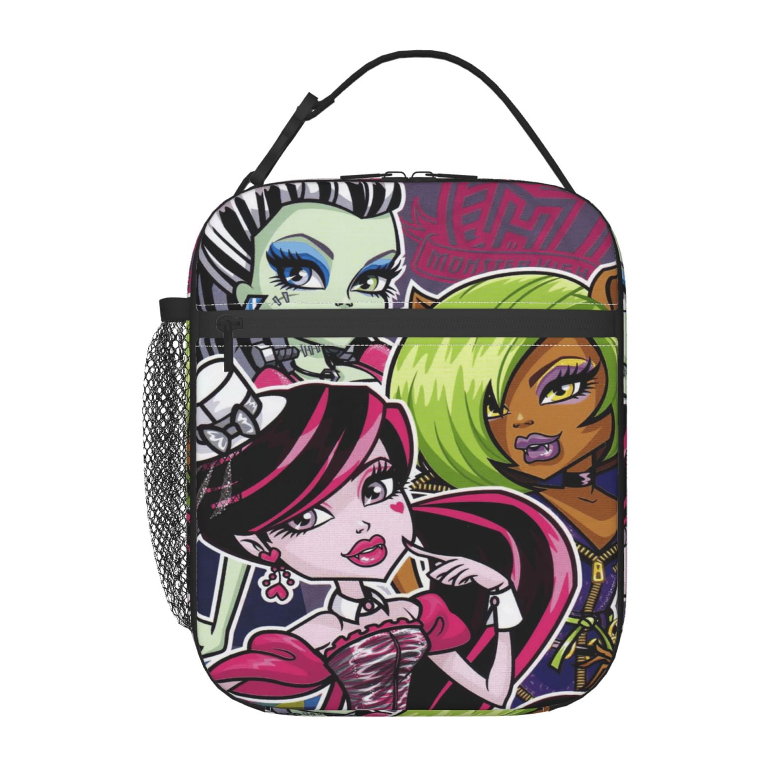 Monster High Lunch Bag Insulated with Oxford Fabric and Detachable ...