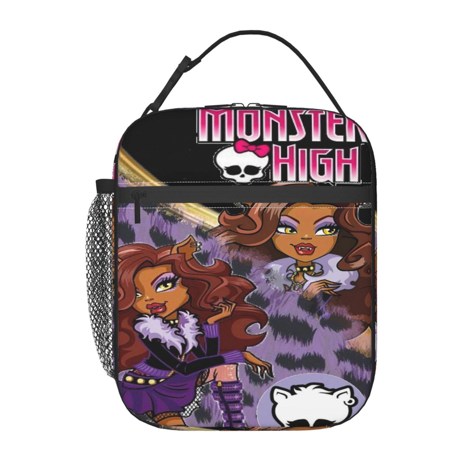 Monster High Lunch Bag Insulated with Oxford Fabric and Detachable ...