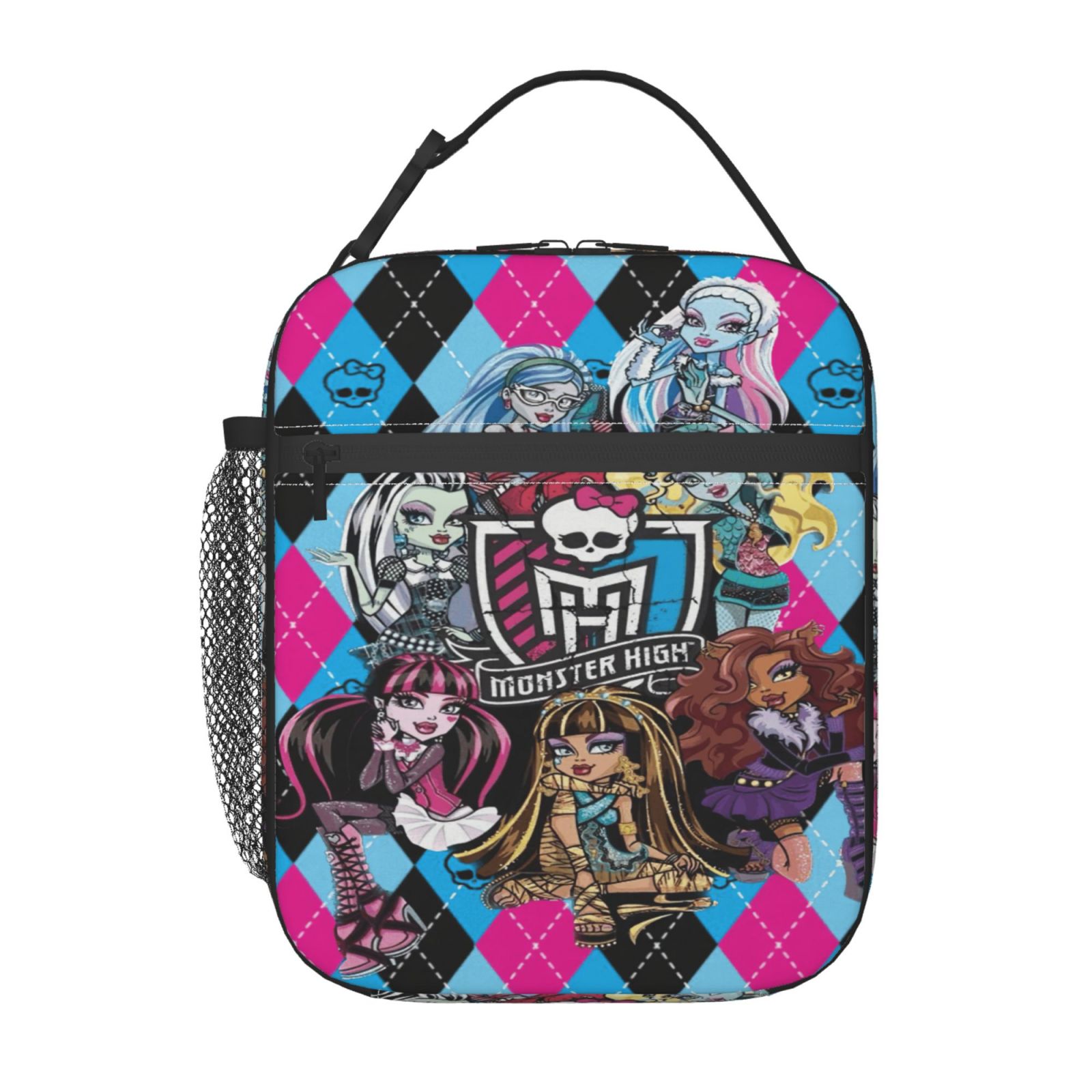 Monster High Lunch Bag Insulated with Oxford Fabric and Detachable ...