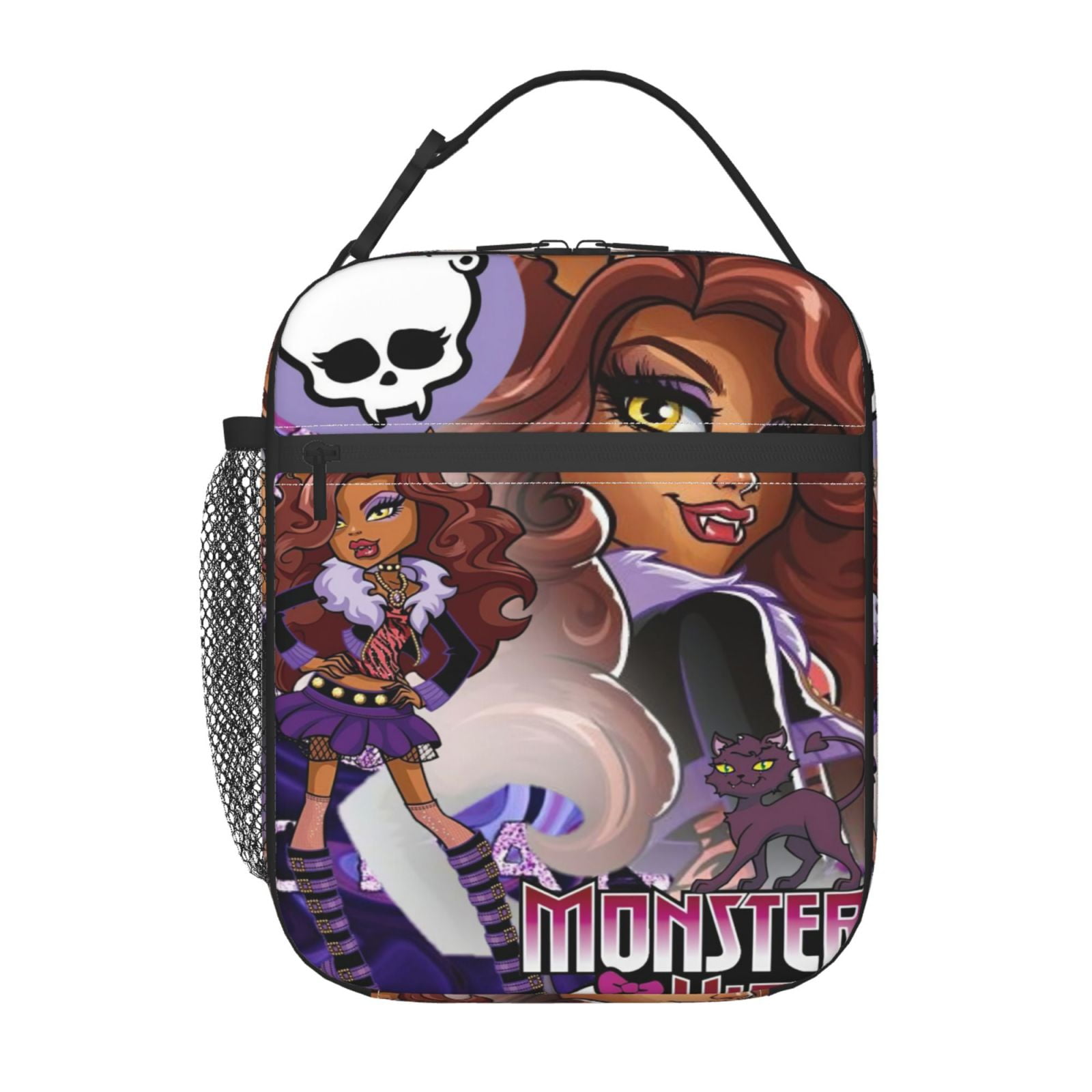 Monster High Lunch Bag Insulated with Oxford Fabric and Detachable ...