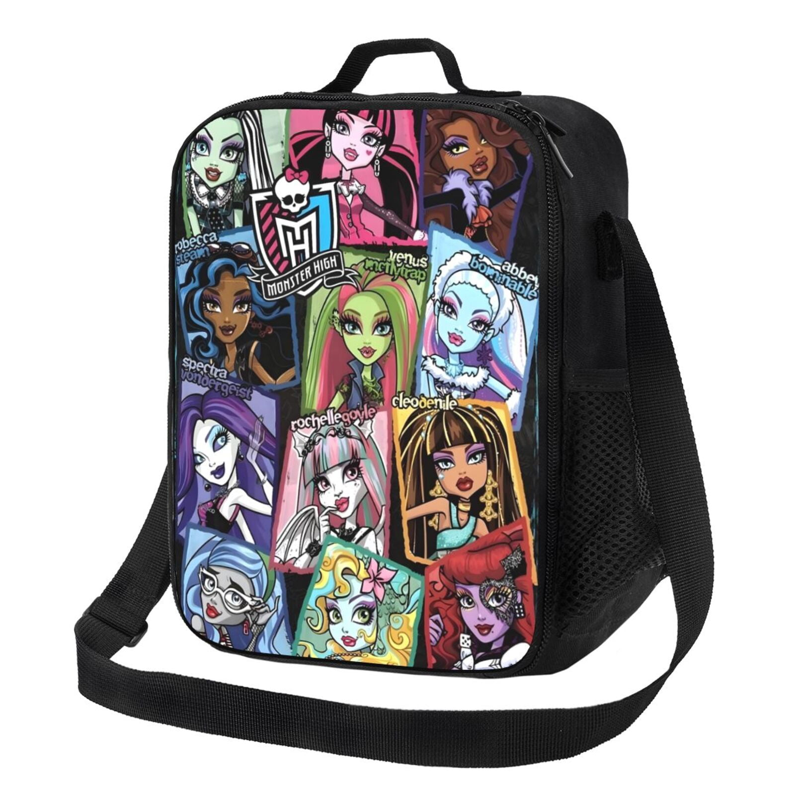 Monster High Lunch Bag Reusable Portable Insulated Cooler Box For