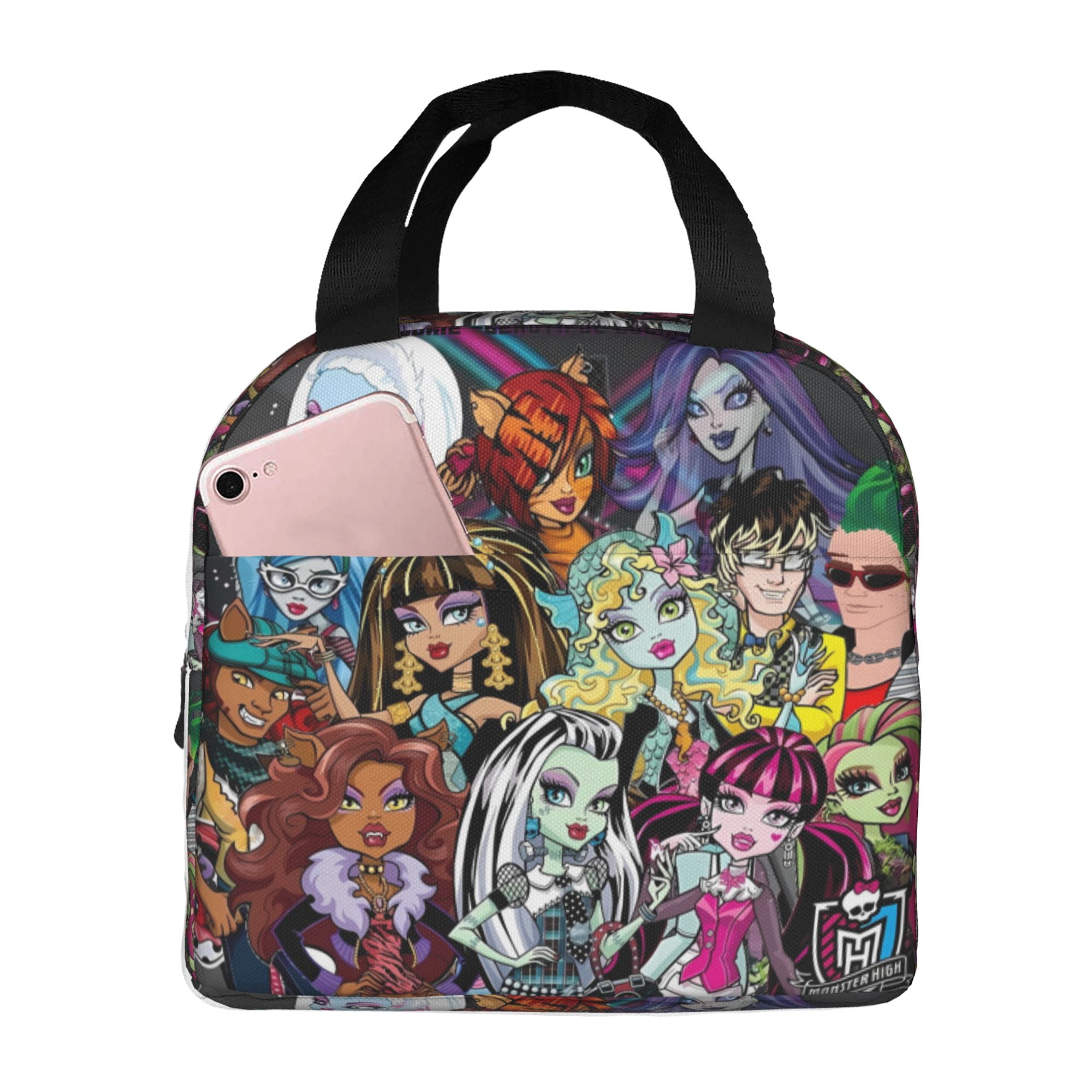 Monster High Lunch Bag Tote Bag Insulated Lunch Box Picnic Beach ...