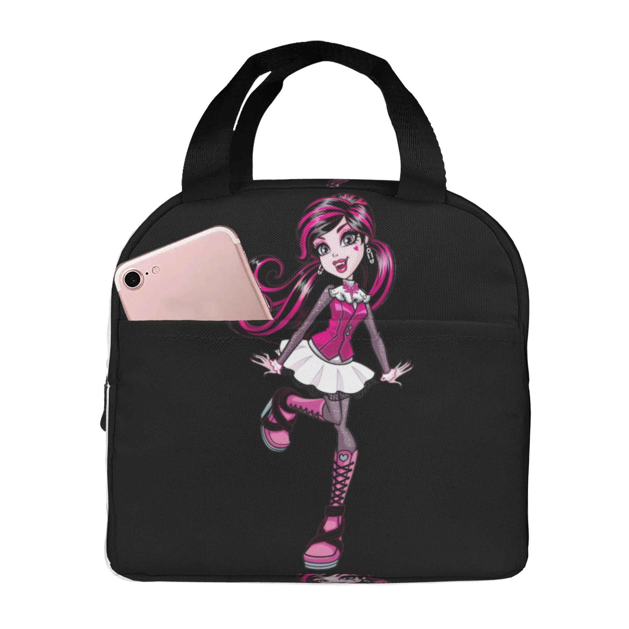 Monster High Lunch Bag Tote Bag Insulated Lunch Box Picnic Beach ...