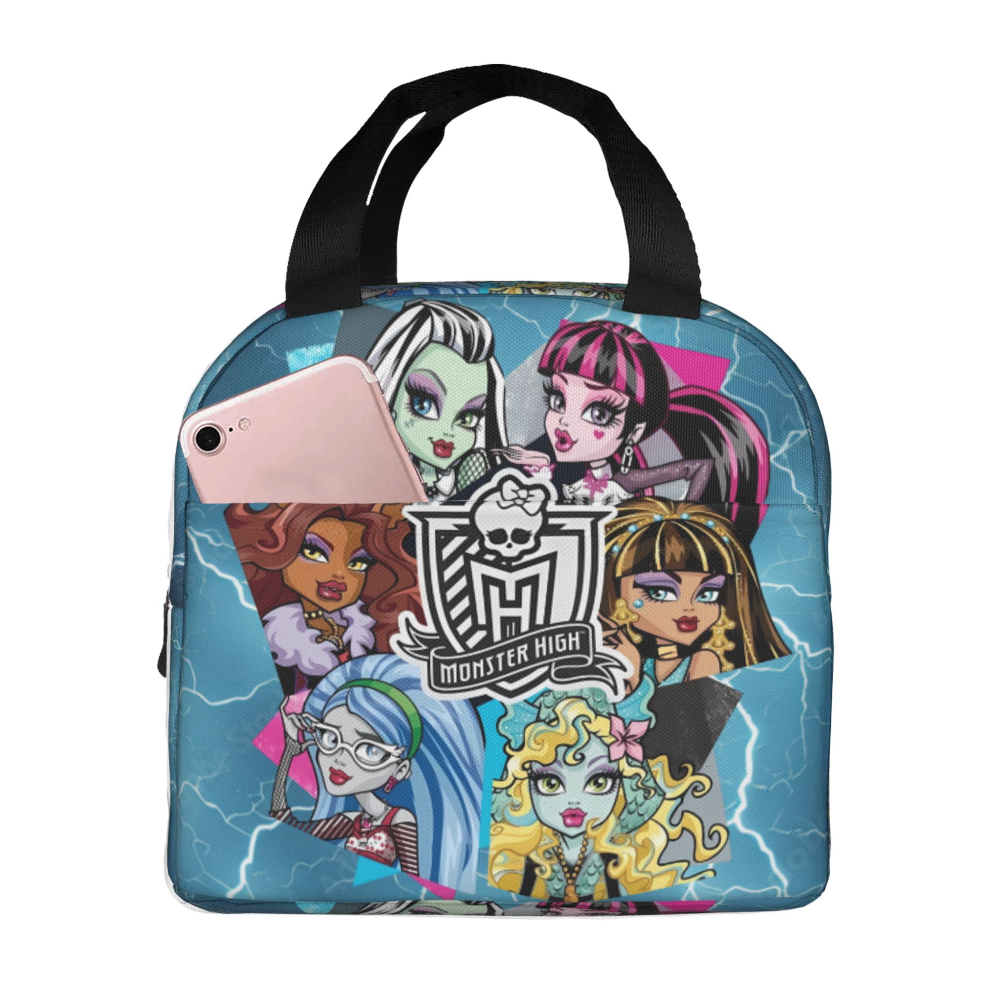 Monster High Lunch Bag Tote Bag Insulated Lunch Box Picnic Beach ...