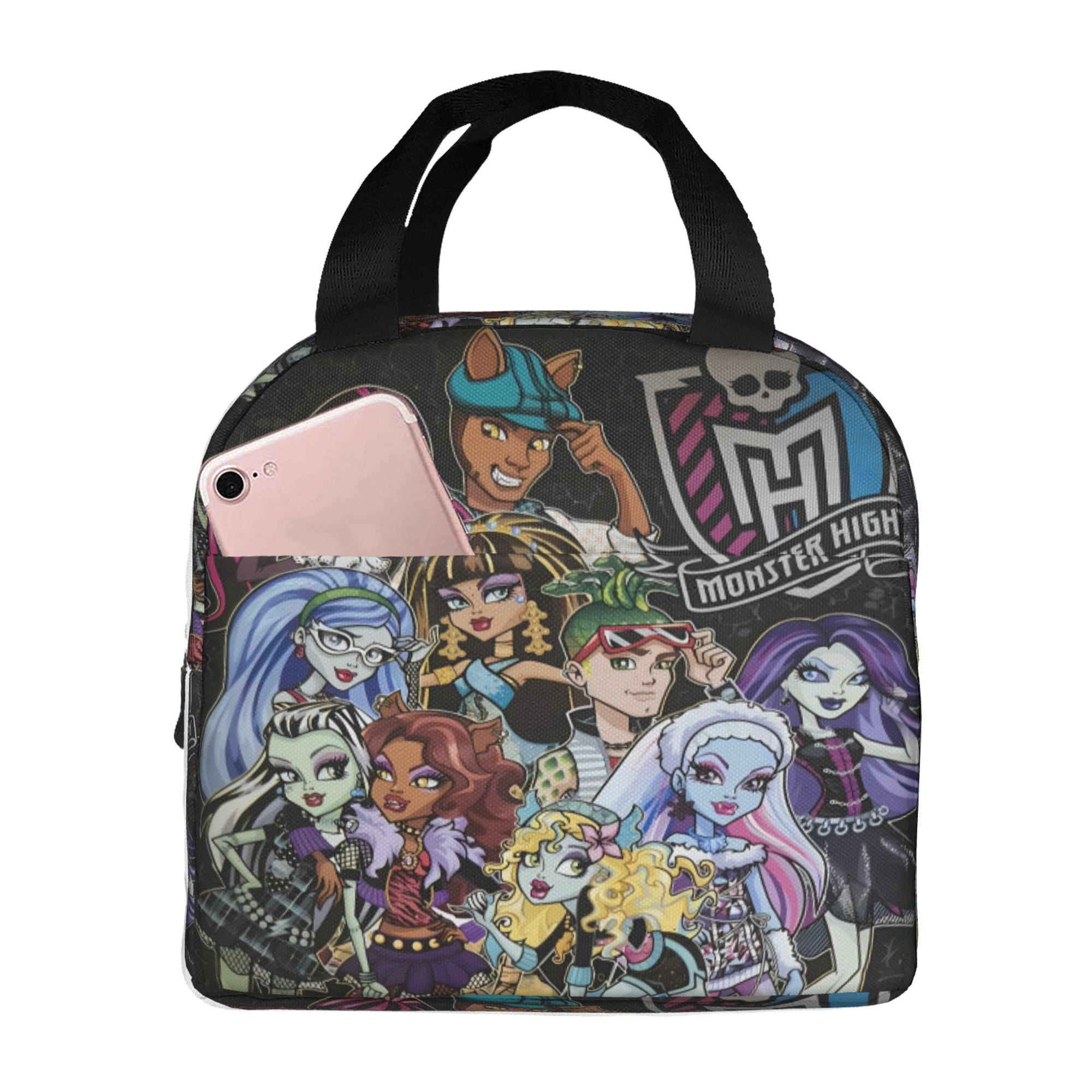 Monster High Lunch Bag Tote Bag Insulated Lunch Box Picnic Beach ...